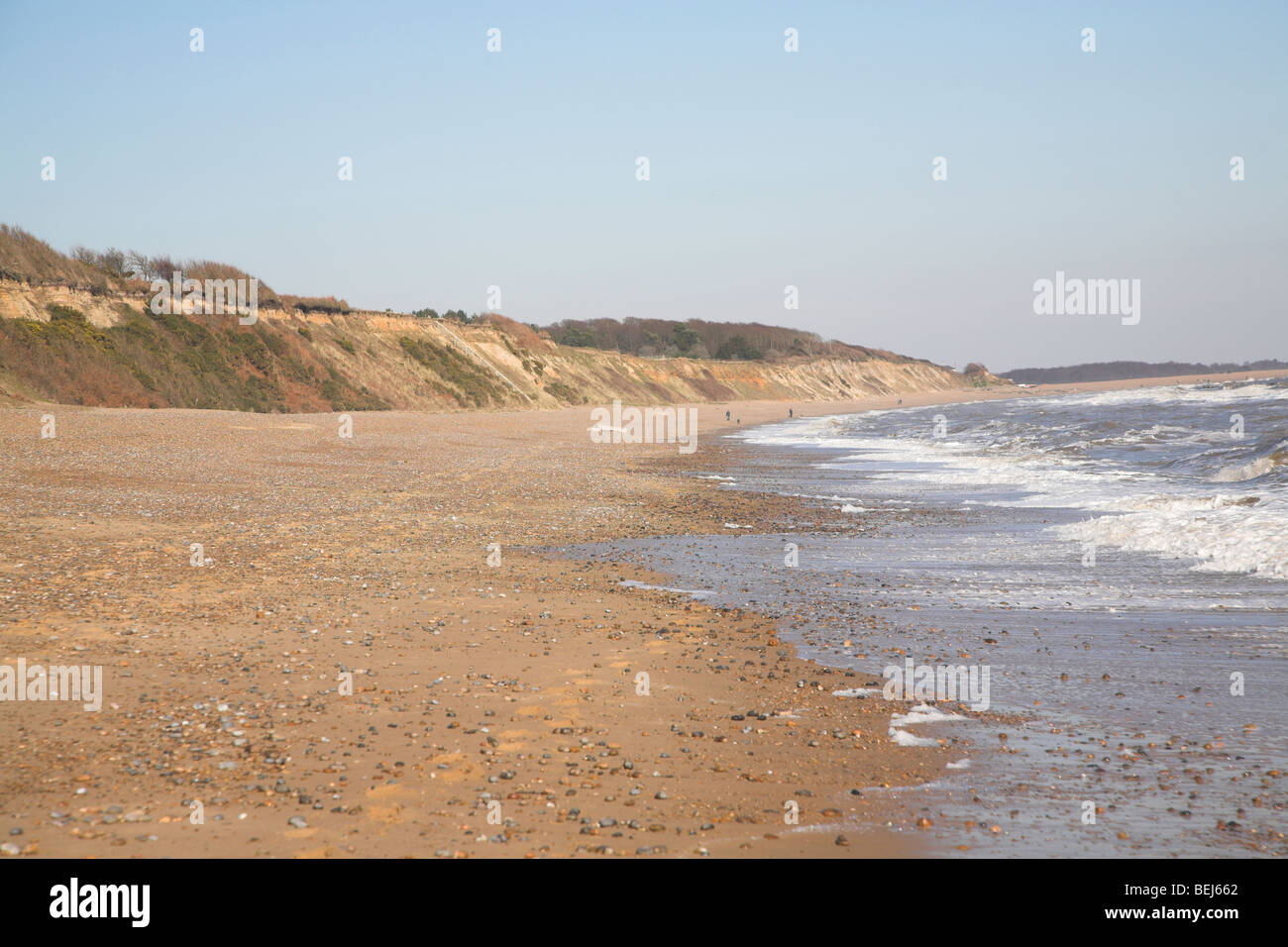 Dunwich Beach And Cliffs North Sea Coast Suffolk East Anglia