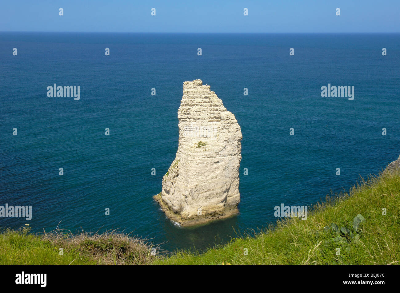 Falaise d´Aval. Sea Cliff. Etretat. Côte d´Albatre. Haute-Normandie ...