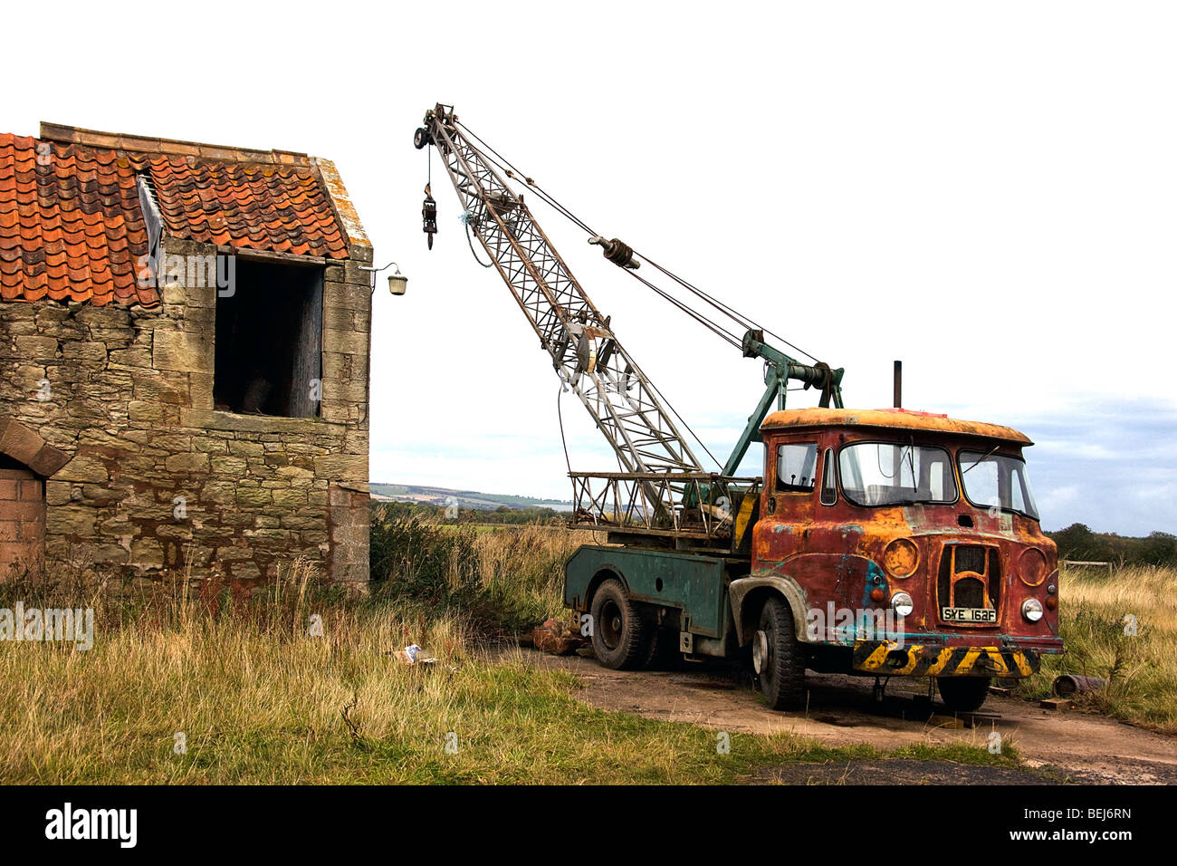 Crane wagon recover hi-res stock photography and images - Alamy