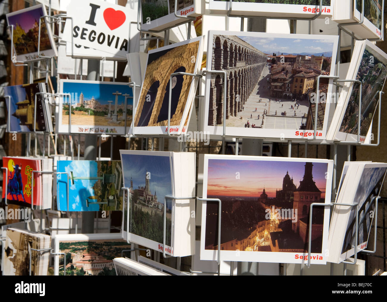 spanish tourist objects segovia spain Stock Photo - Alamy