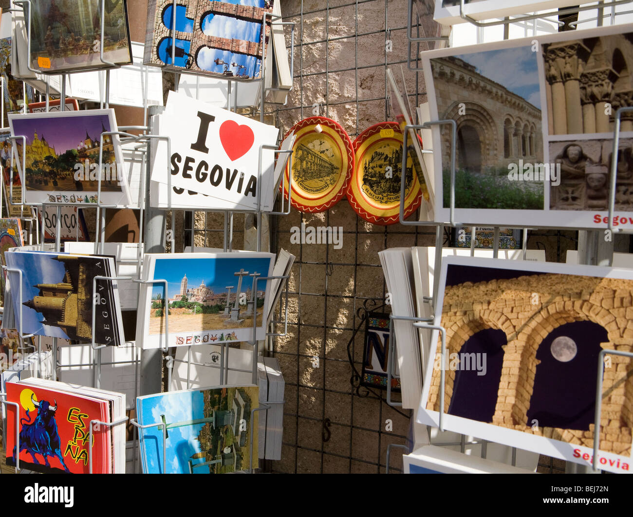 spanish tourist objects segovia spain Stock Photo - Alamy