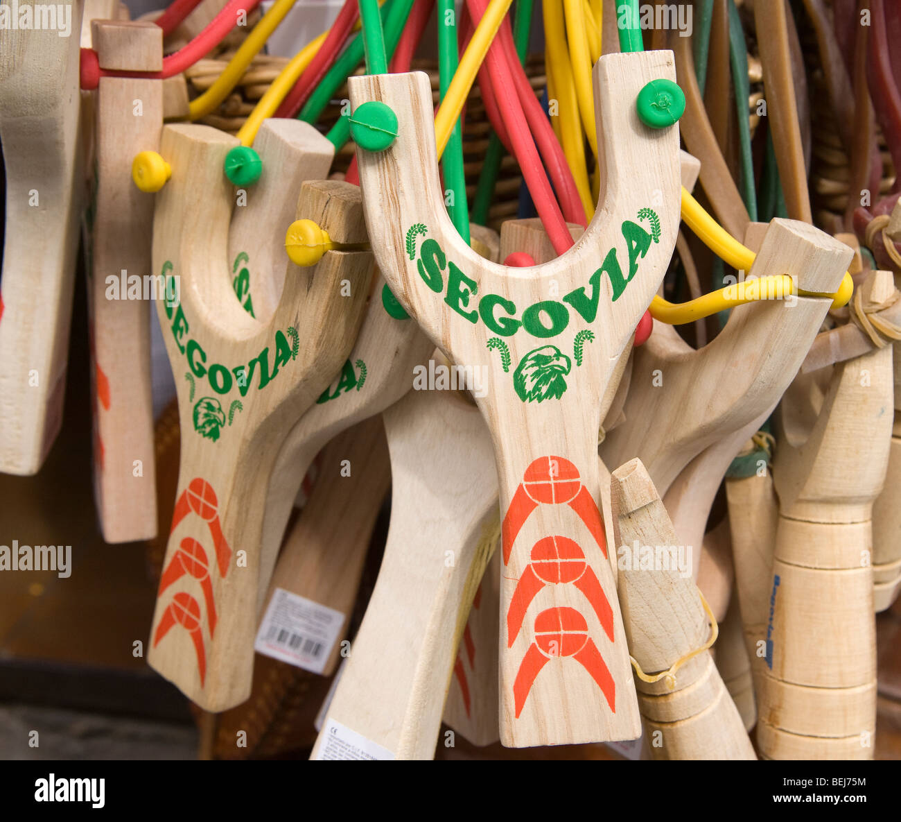 spanish tourist objects segovia spain Stock Photo - Alamy