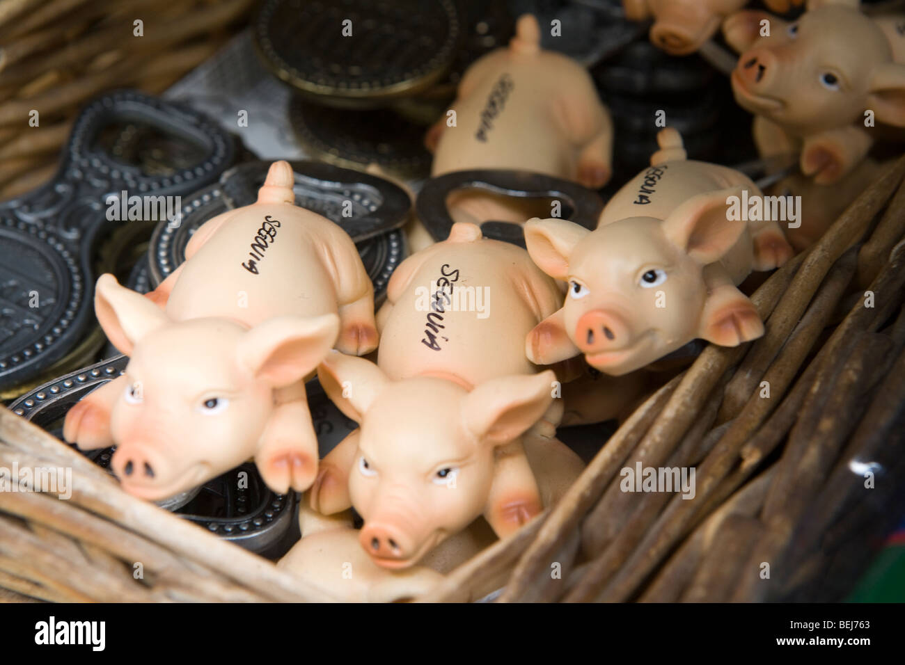 spanish tourist objects segovia spain Stock Photo - Alamy