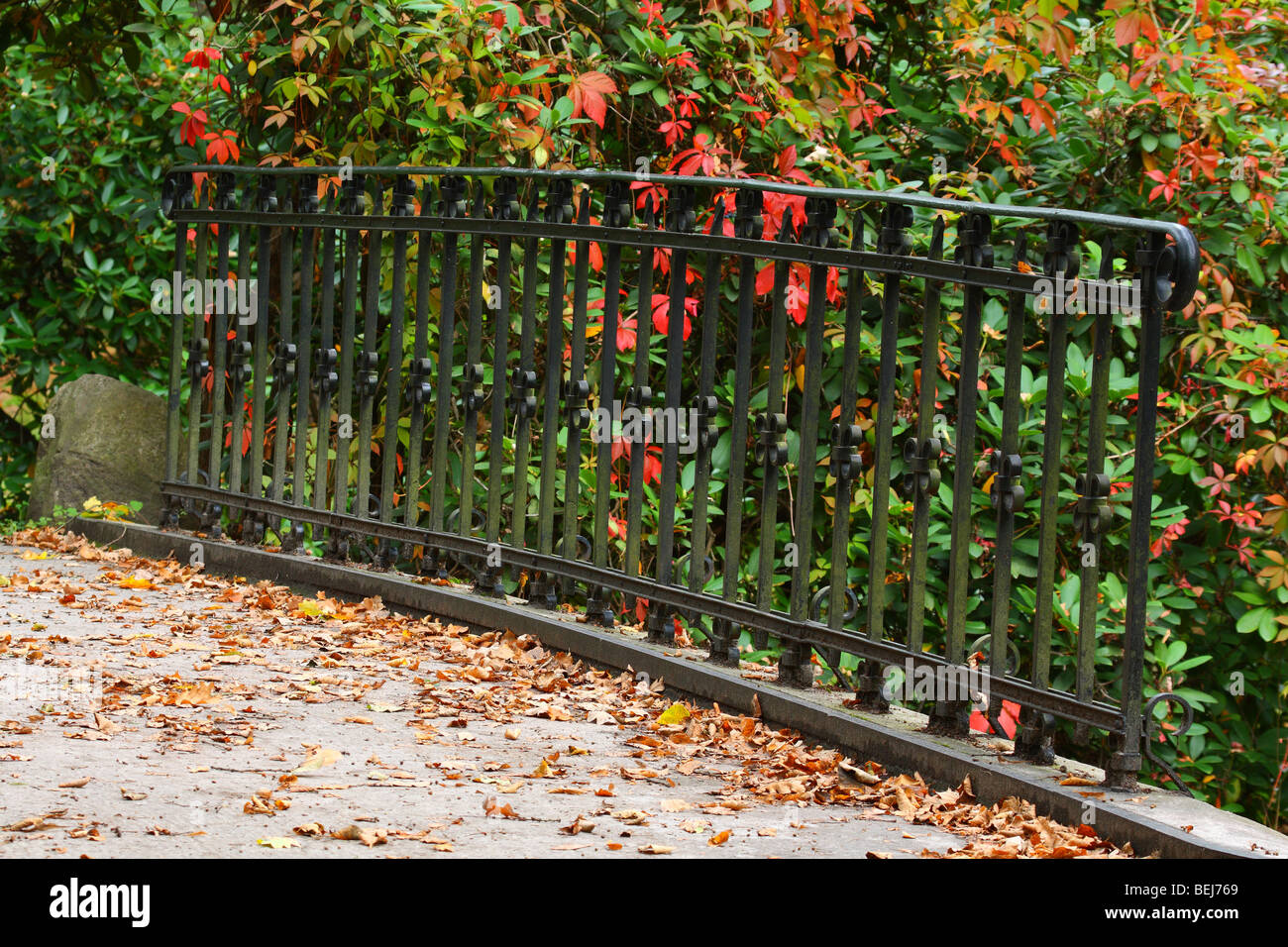 Old iron railing Stock Photo - Alamy