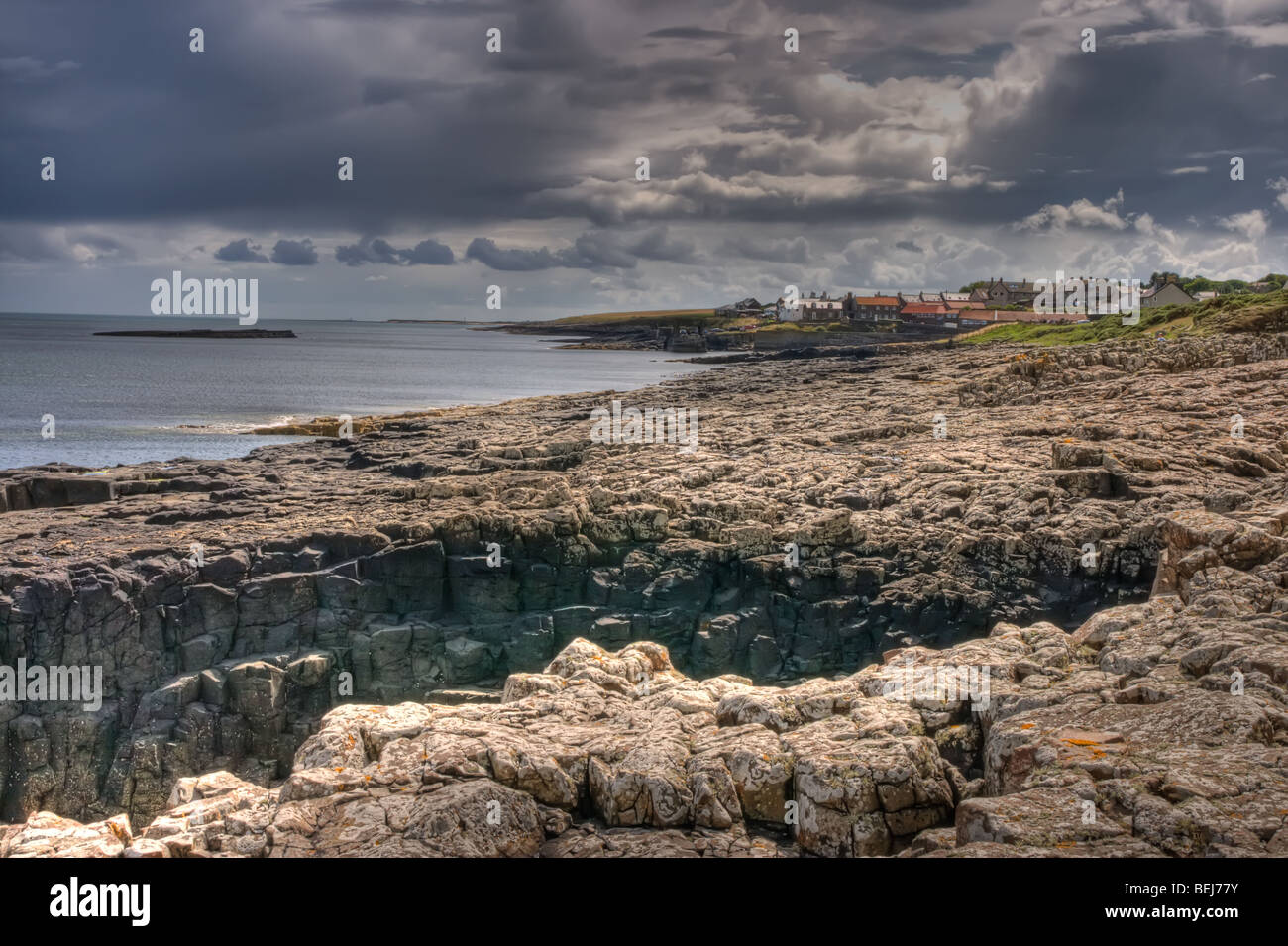 HDR image of Craster Stock Photo - Alamy