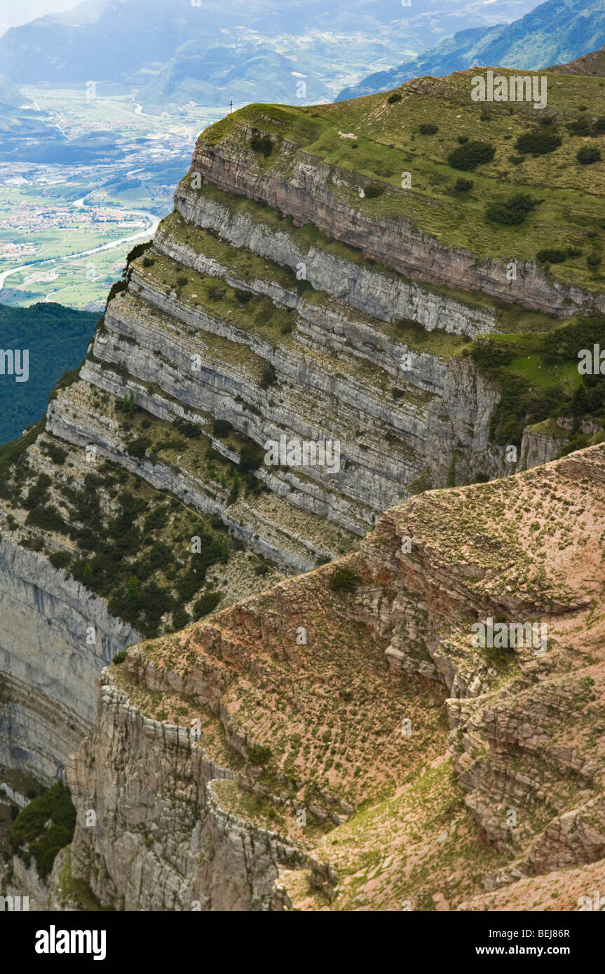 Cima Verde mountain, Bondone mountain, Trentino Alto Adige, Italy Stock ...