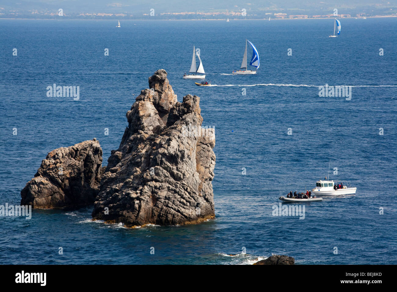 Porquerolles island, Provence, Alpes, Cote d'Azure, Var, France Stock ...