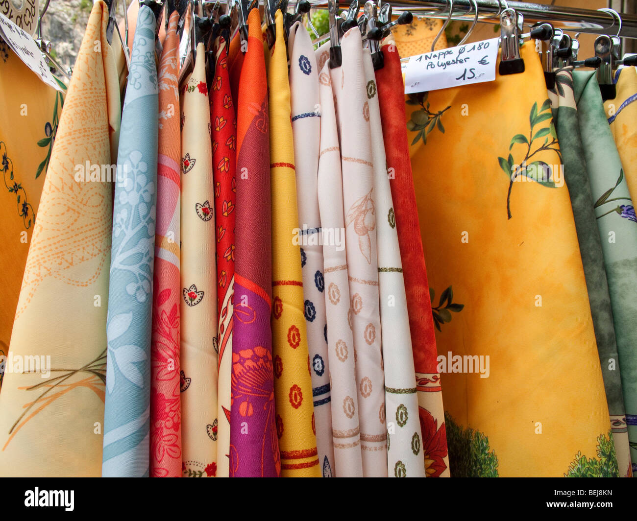 Traditional tissue shop, Alpes de Haute Provence, France Stock Photo ...