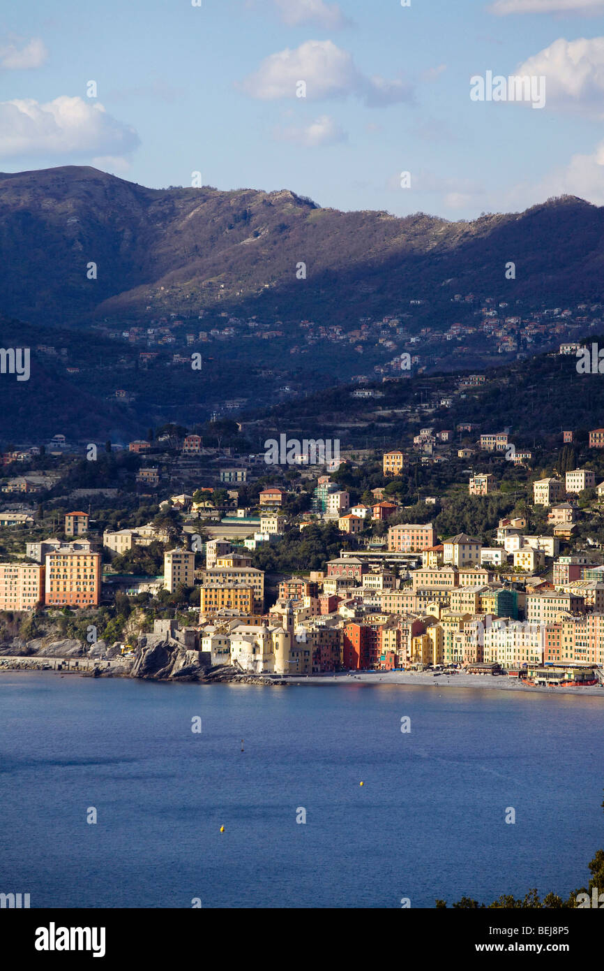 Camogli from Punta Chiappa, Ligury, Italy Stock Photo - Alamy