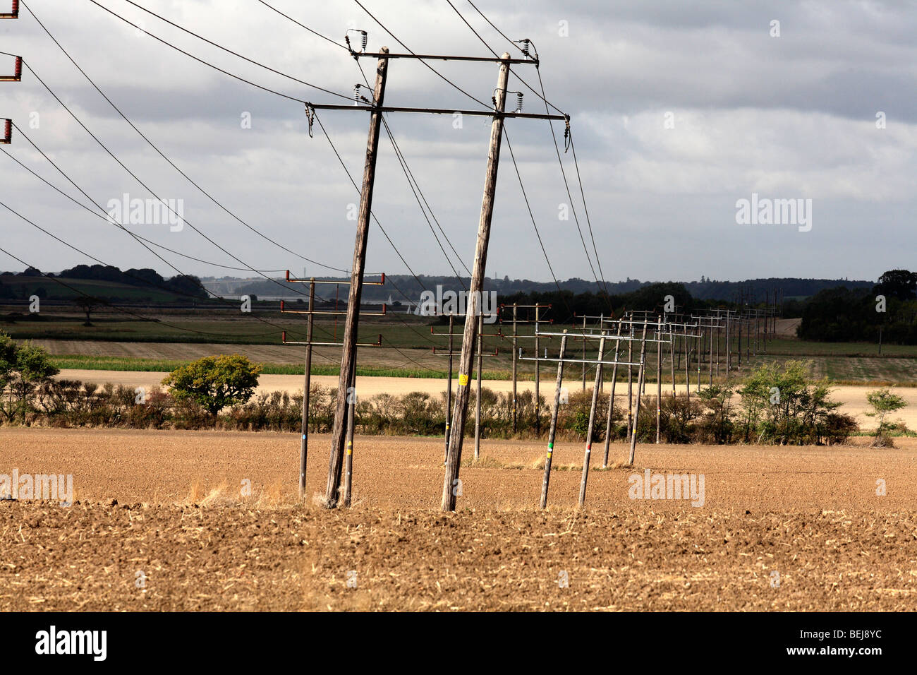 Telegraph poles countryside hi-res stock photography and images - Alamy
