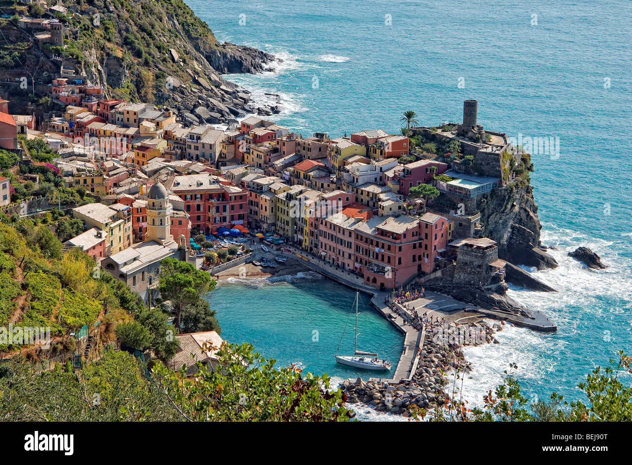 Vernazza, Cinque Terre, Ligury, Italy Stock Photo - Alamy
