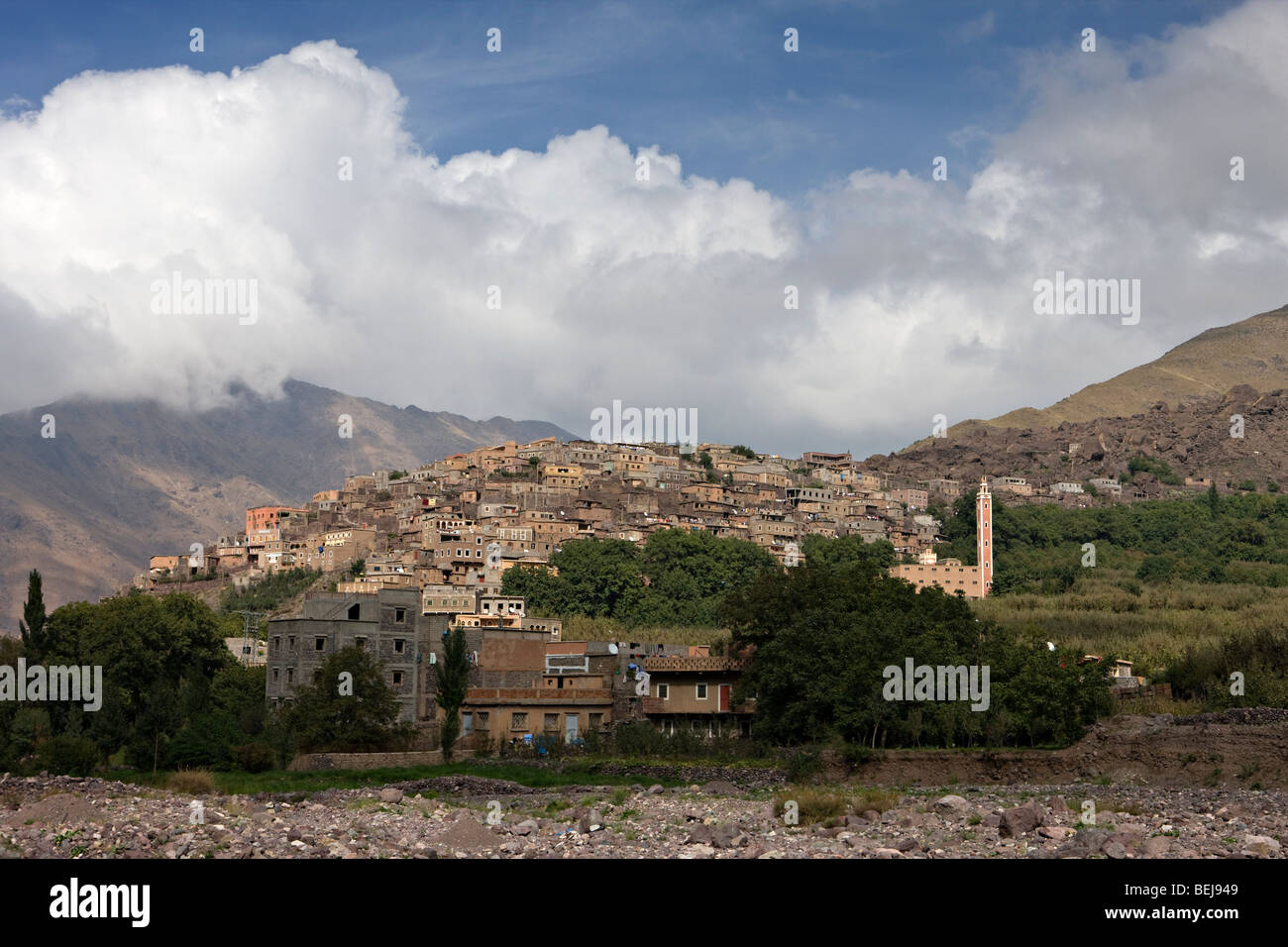 Berber village in High Atlas mountains, Morocco Stock Photo - Alamy