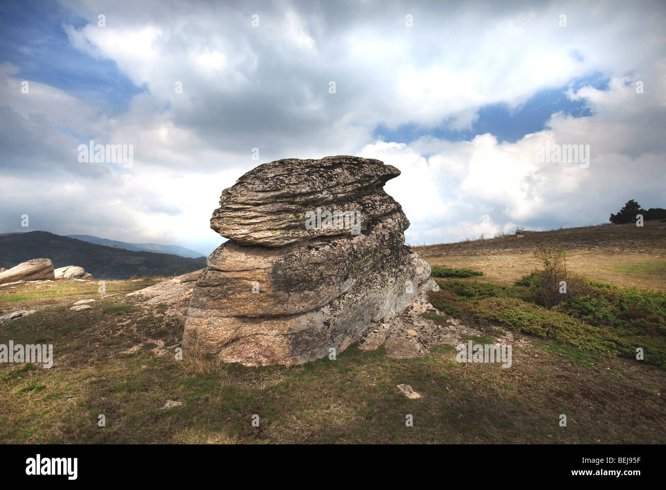 A rock formation on a mountain Stock Photo - Alamy