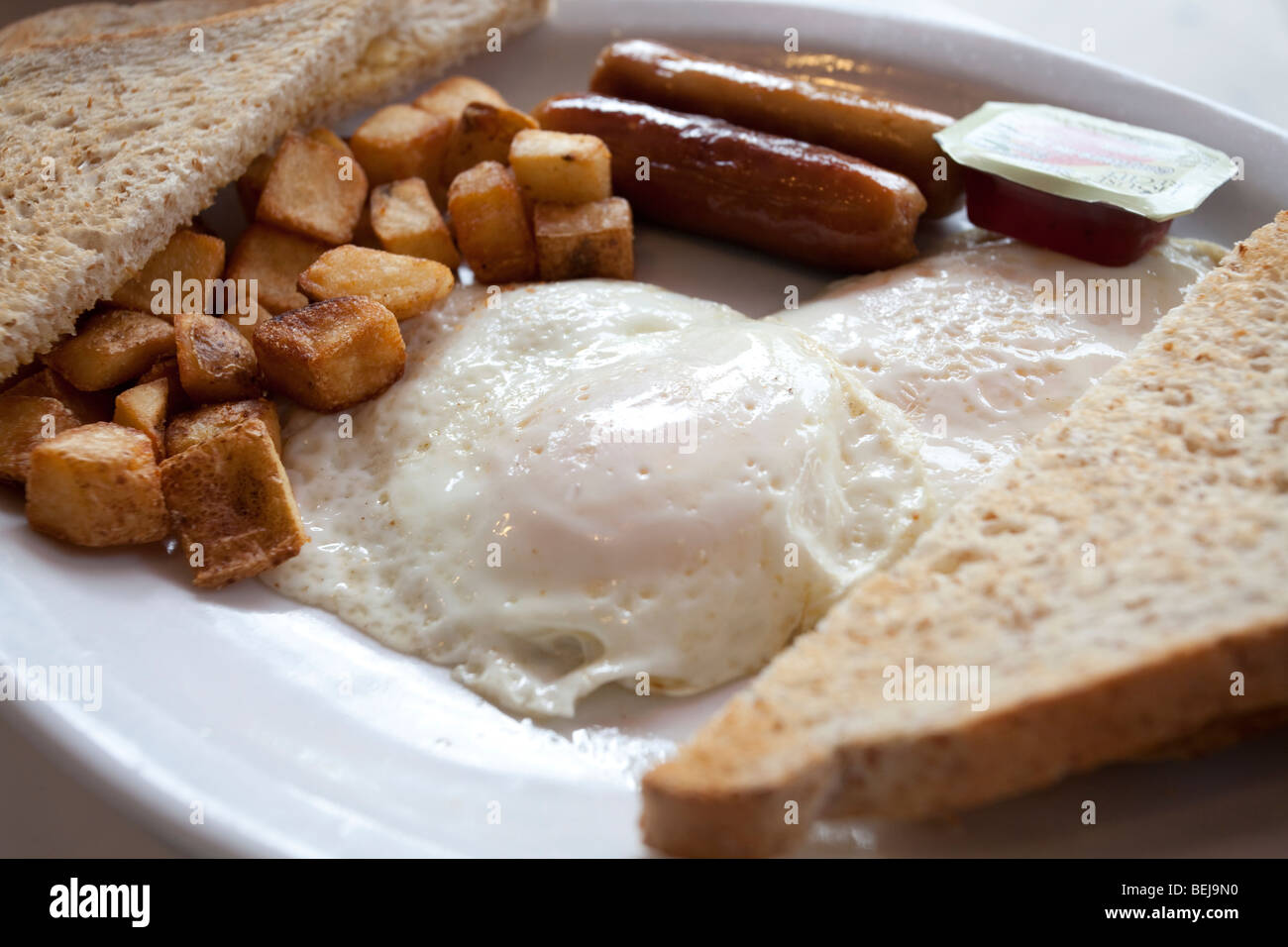 Typical American breakfast Stock Photo - Alamy