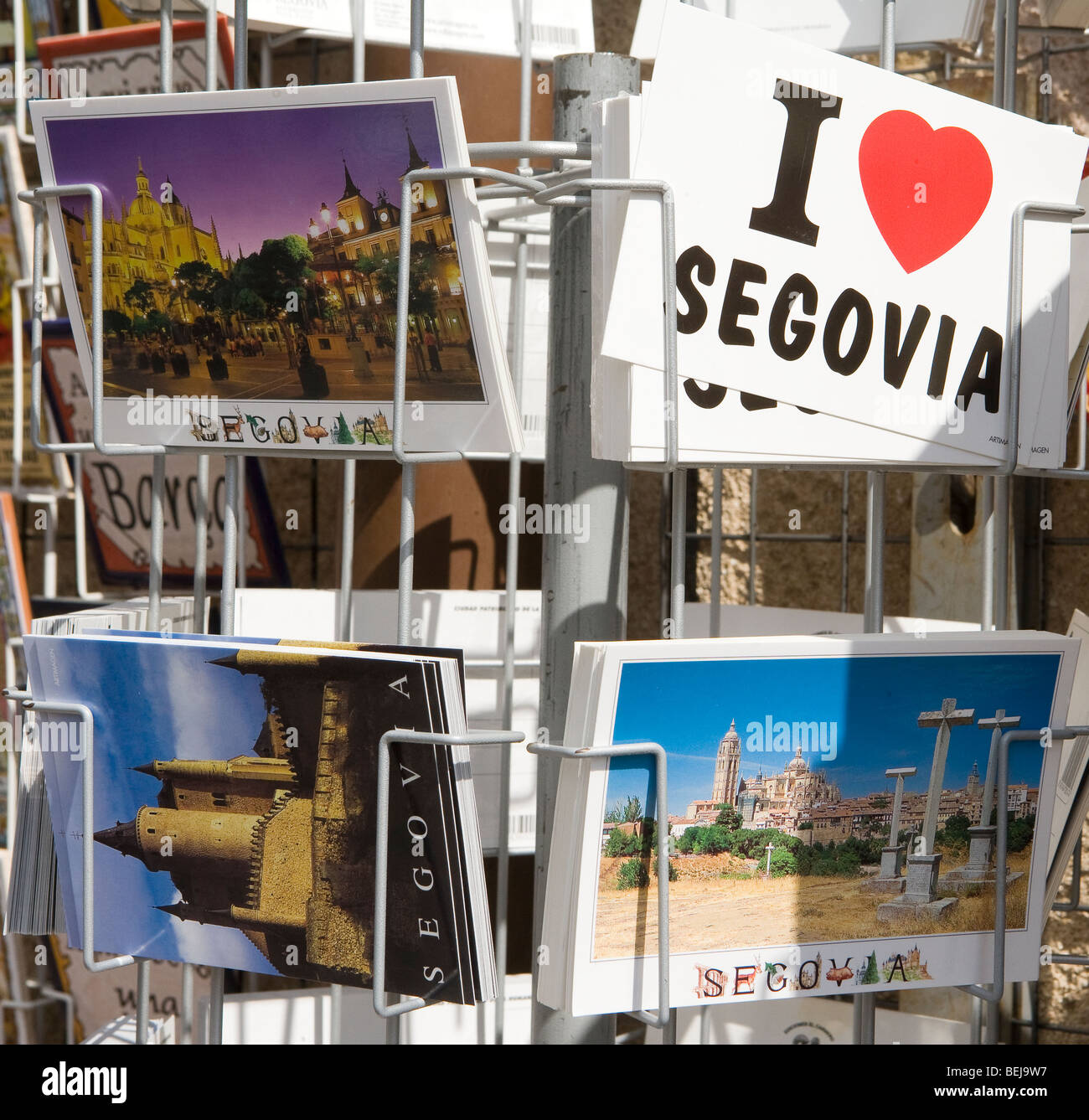 spanish tourist objects segovia spain Stock Photo - Alamy