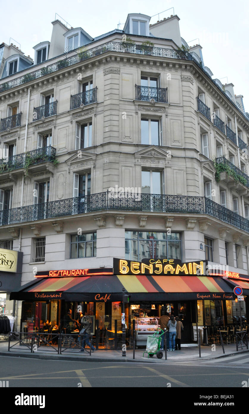 Cafe Benjamin, Paris, France, Europe Stock Photo - Alamy