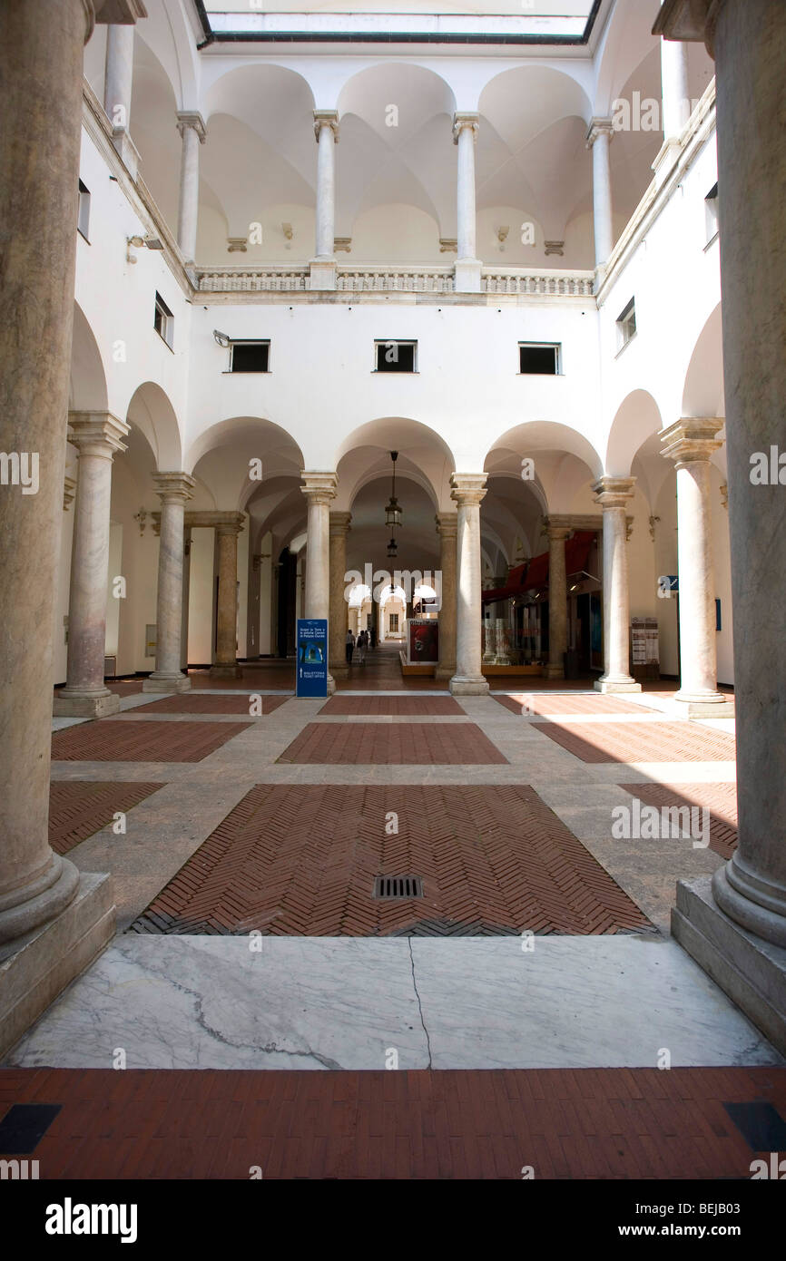 Palazzo Ducale courtyard, Genoa, Ligury, Italy Stock Photo - Alamy