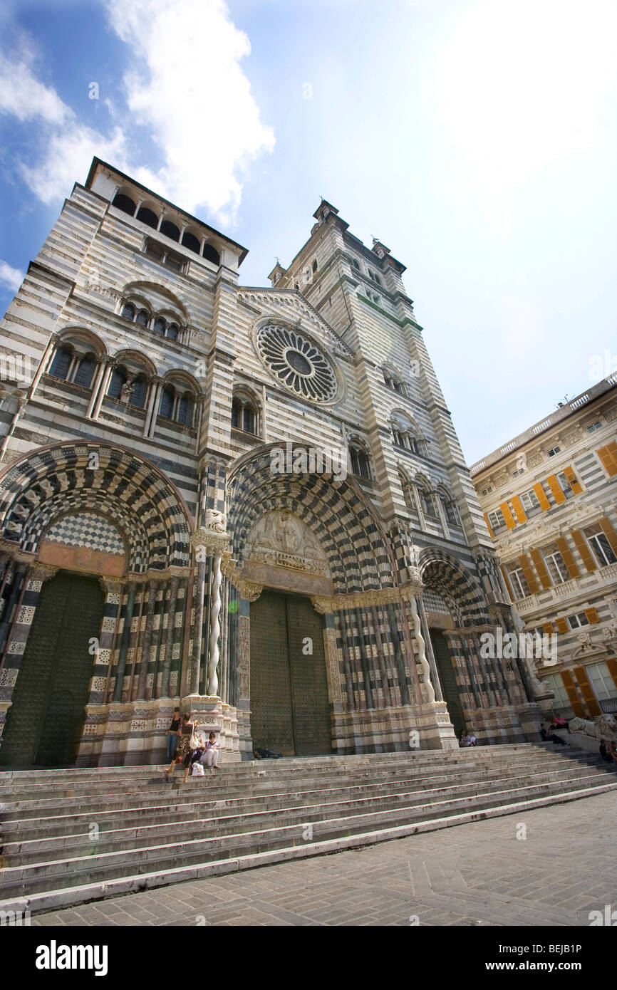San Lorenzo Cathedral, Genoa, Ligury, Italy Stock Photo - Alamy