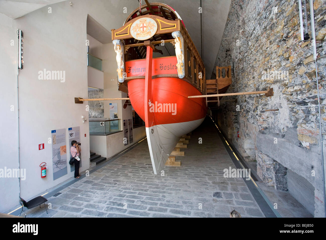 Replica of a 41 meter long 17th century Genovese galley, Galata Museo ...