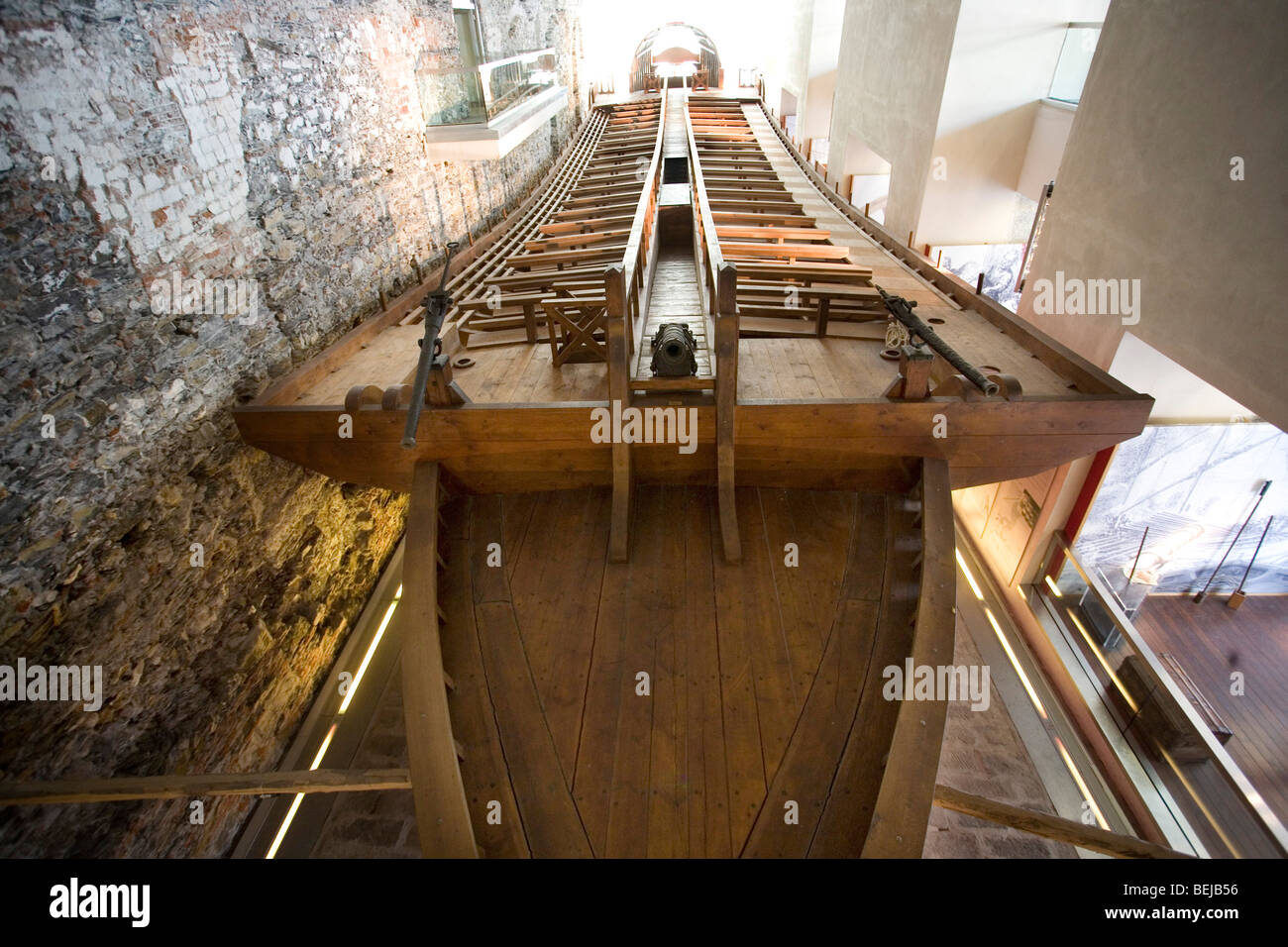 Replica of a 41 meter long 17th century Genovese galley, Galata Museo ...