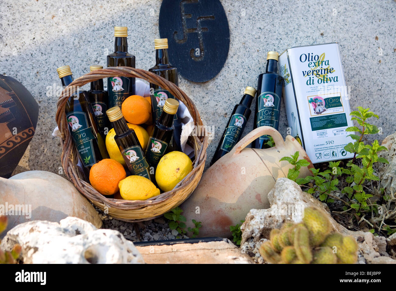 Typical products, Masseria Pisciani, Torchiarolo, Puglia, Italy Stock ...