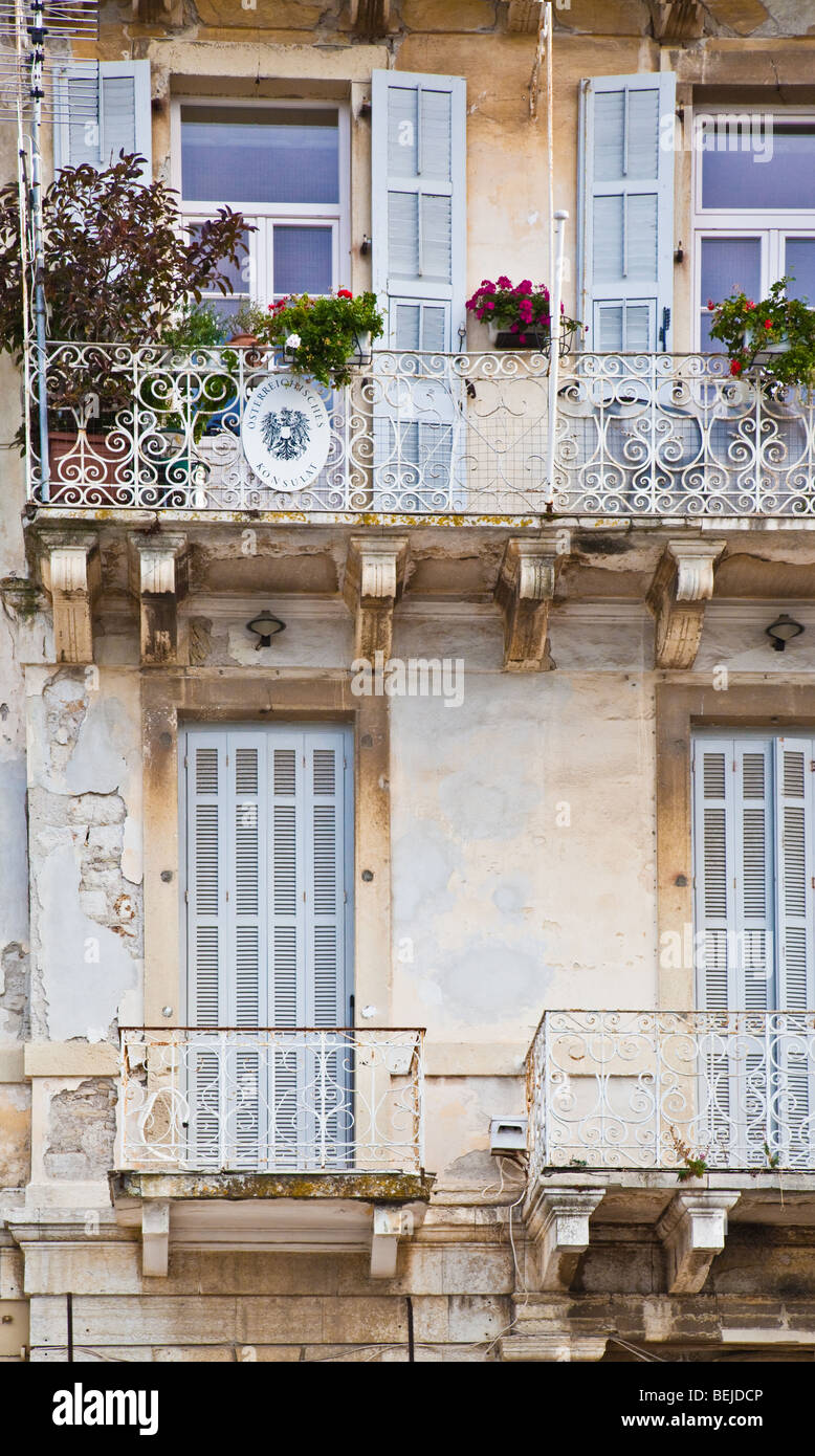 The Austrian Consulate in Corfu Town Stock Photo - Alamy
