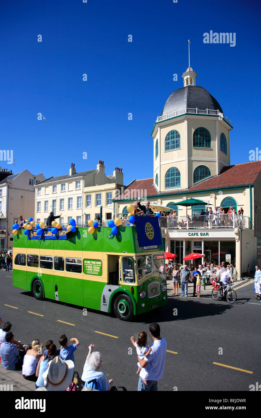 People Enjoying Worthing Street Carnival Sussex County England UK Stock ...