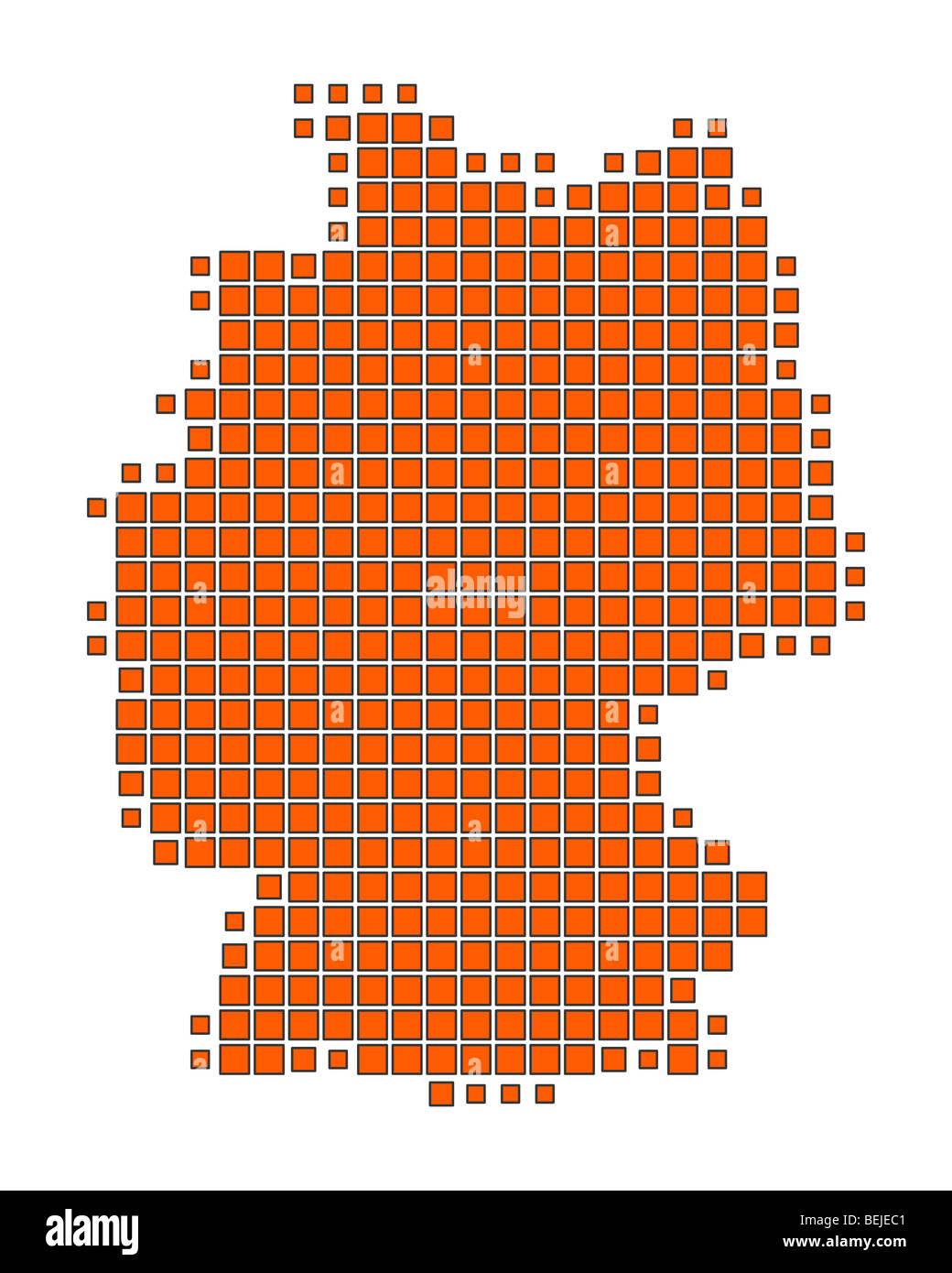 Geographical map of germany