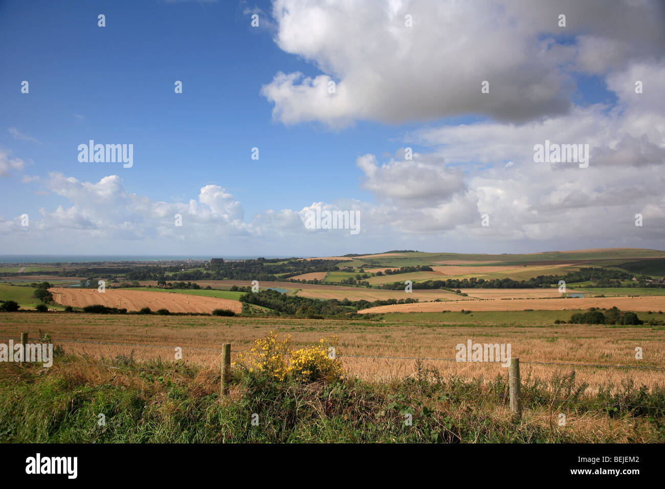 River Adur Valley Lancing village South Downs National Park Sussex ...