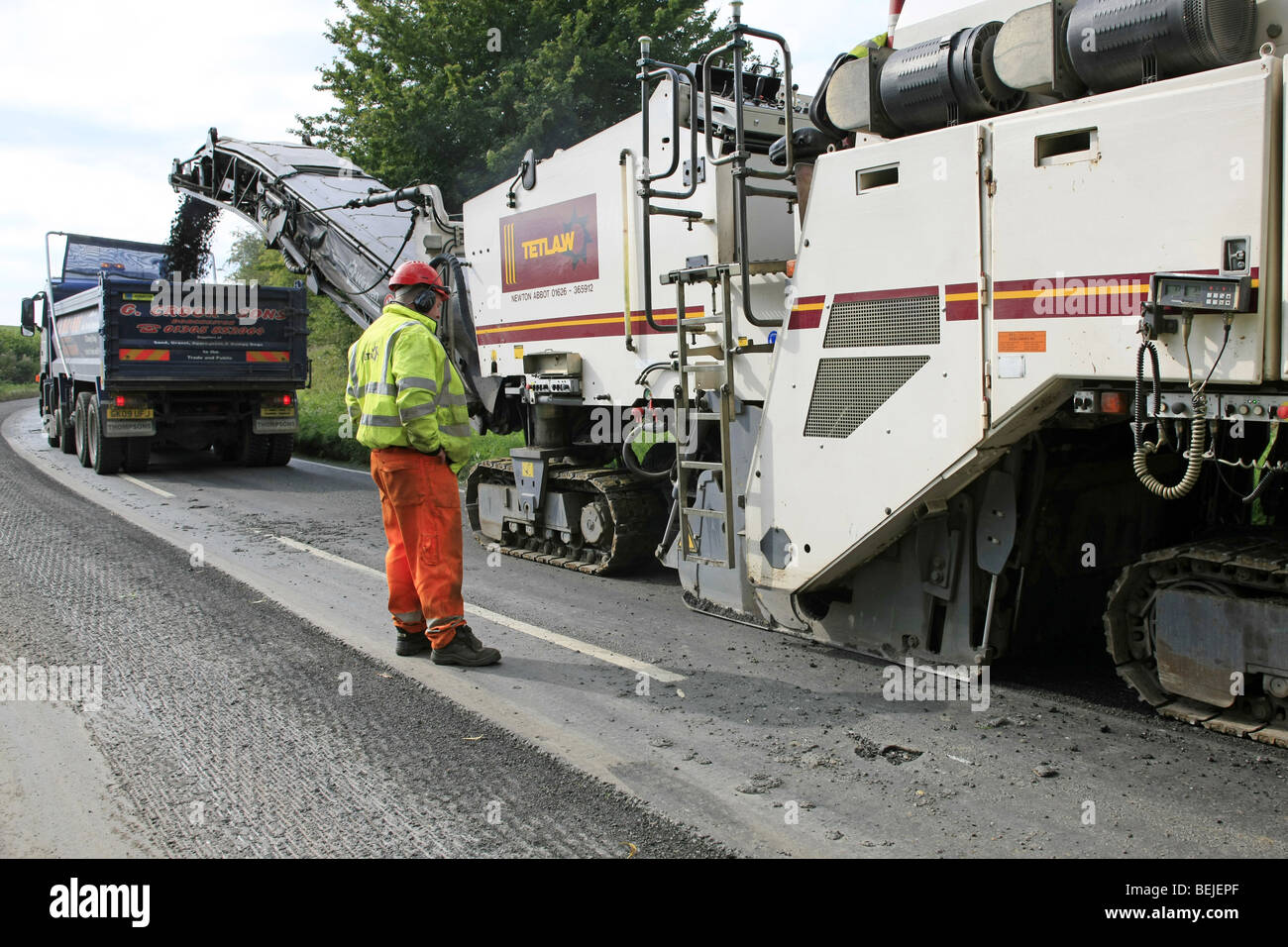 Asphalt stripping machine hi-res stock photography and images - Alamy