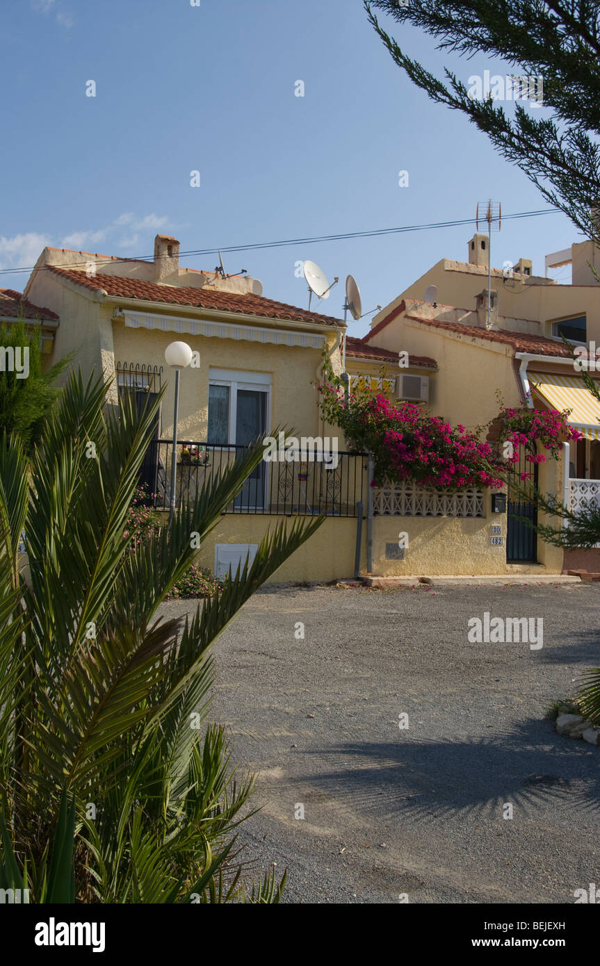 Spanish Villas In A Side Street La Marina Spain Stock Photo - Alamy