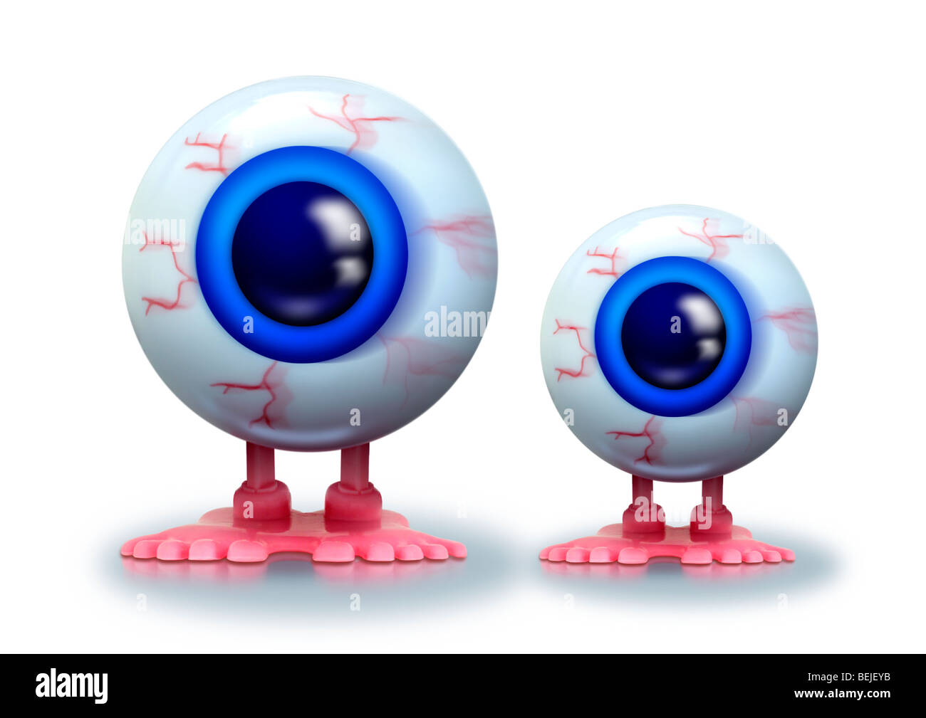 eye ball creatures Stock Photo - Alamy