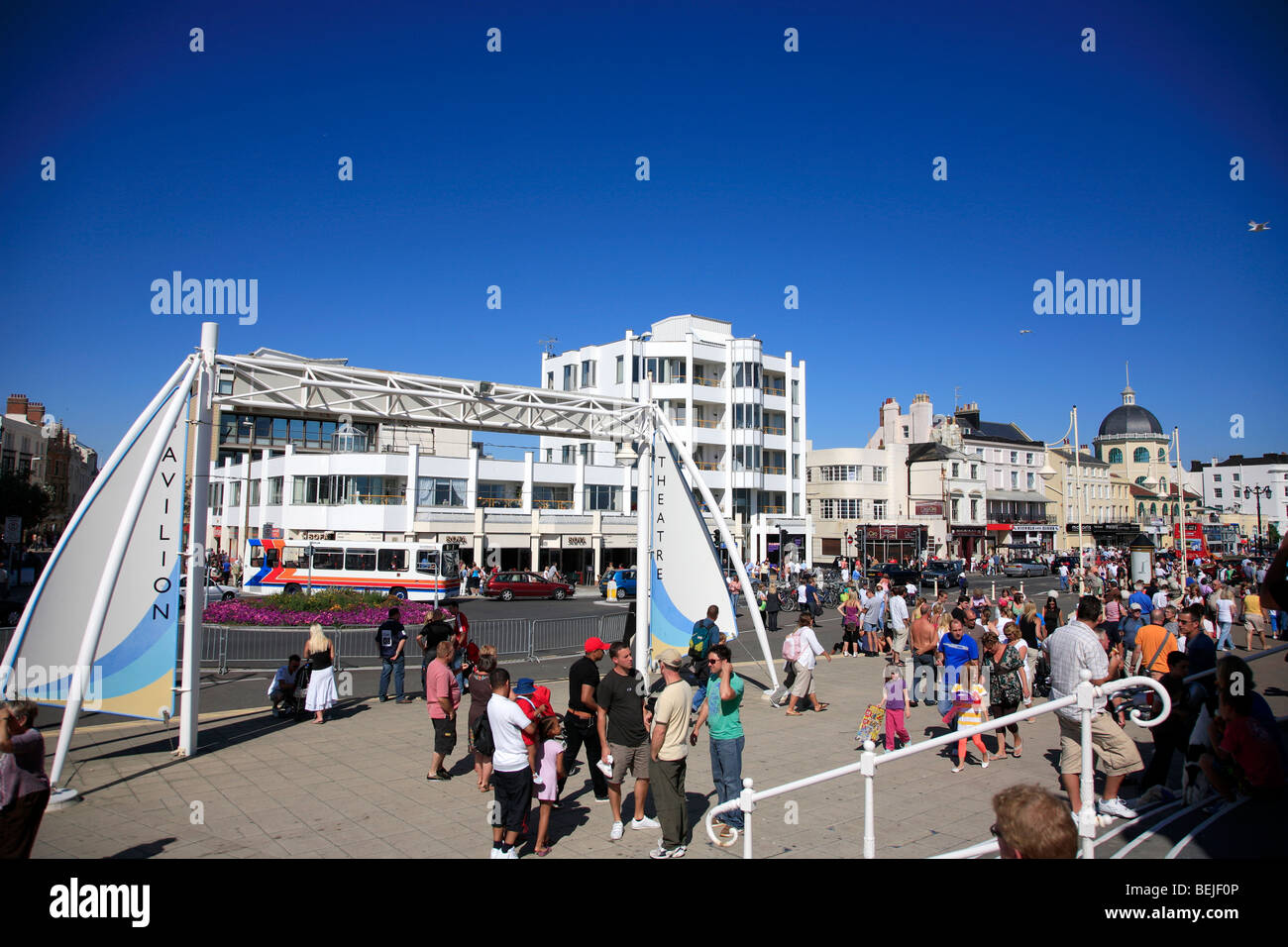 Worthing Carnival Pavilion Pier Sussex County England UK Stock Photo ...