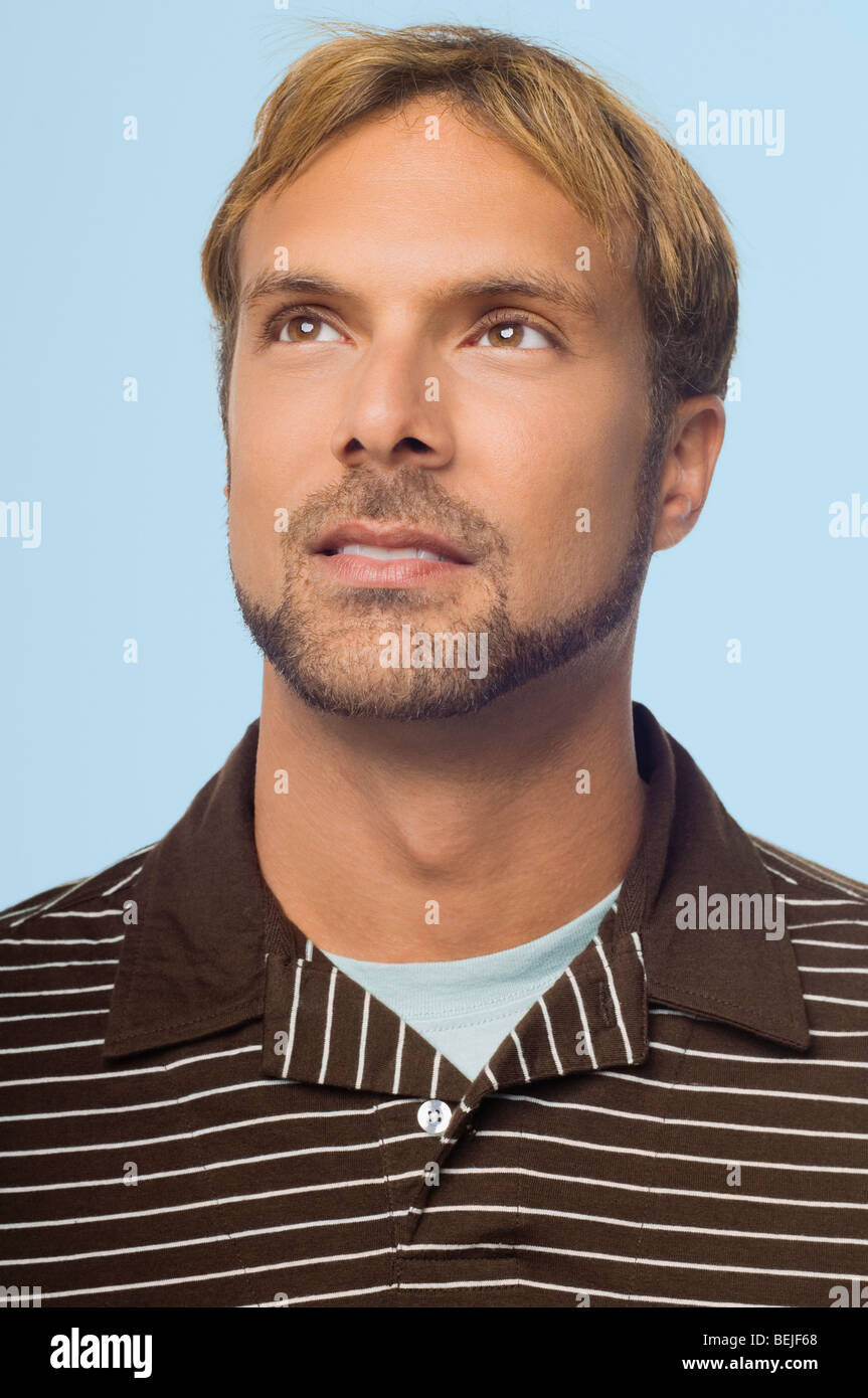 Adult people thinking looking up Cut Out Stock Images & Pictures - Alamy