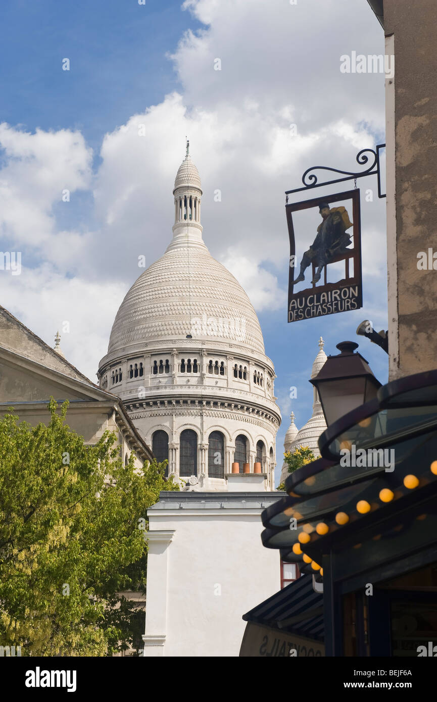 Basilica Sacre Coeur, Bell tower, Montmartre, Paris, France Stock Photo ...