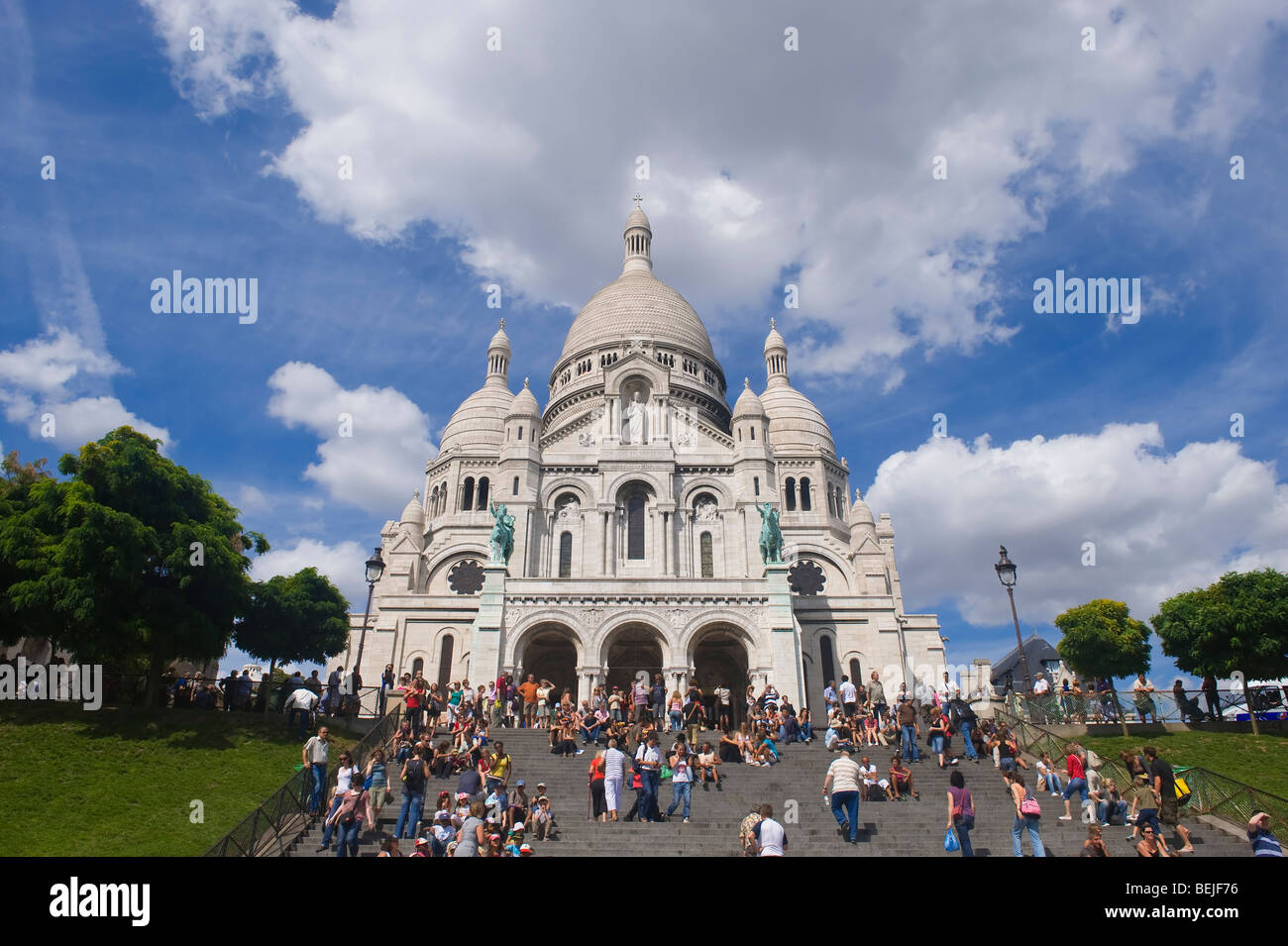 Basilica Sacre Coeur, Bell tower, Montmartre, Paris, France Stock Photo ...