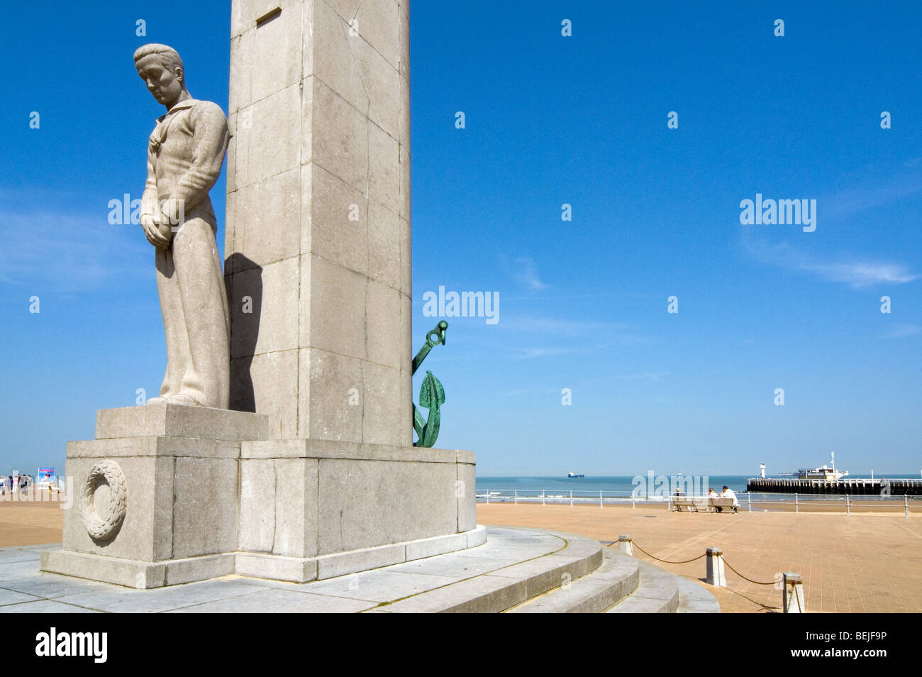 Monument for the sailors and fishermen who died at Ostend / Oostende ...