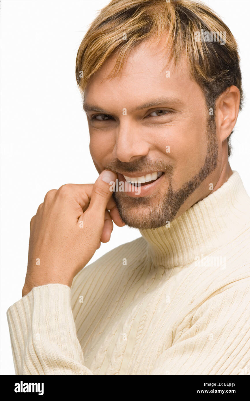 Side view portrait casual Cut Out Stock Images & Pictures - Alamy
