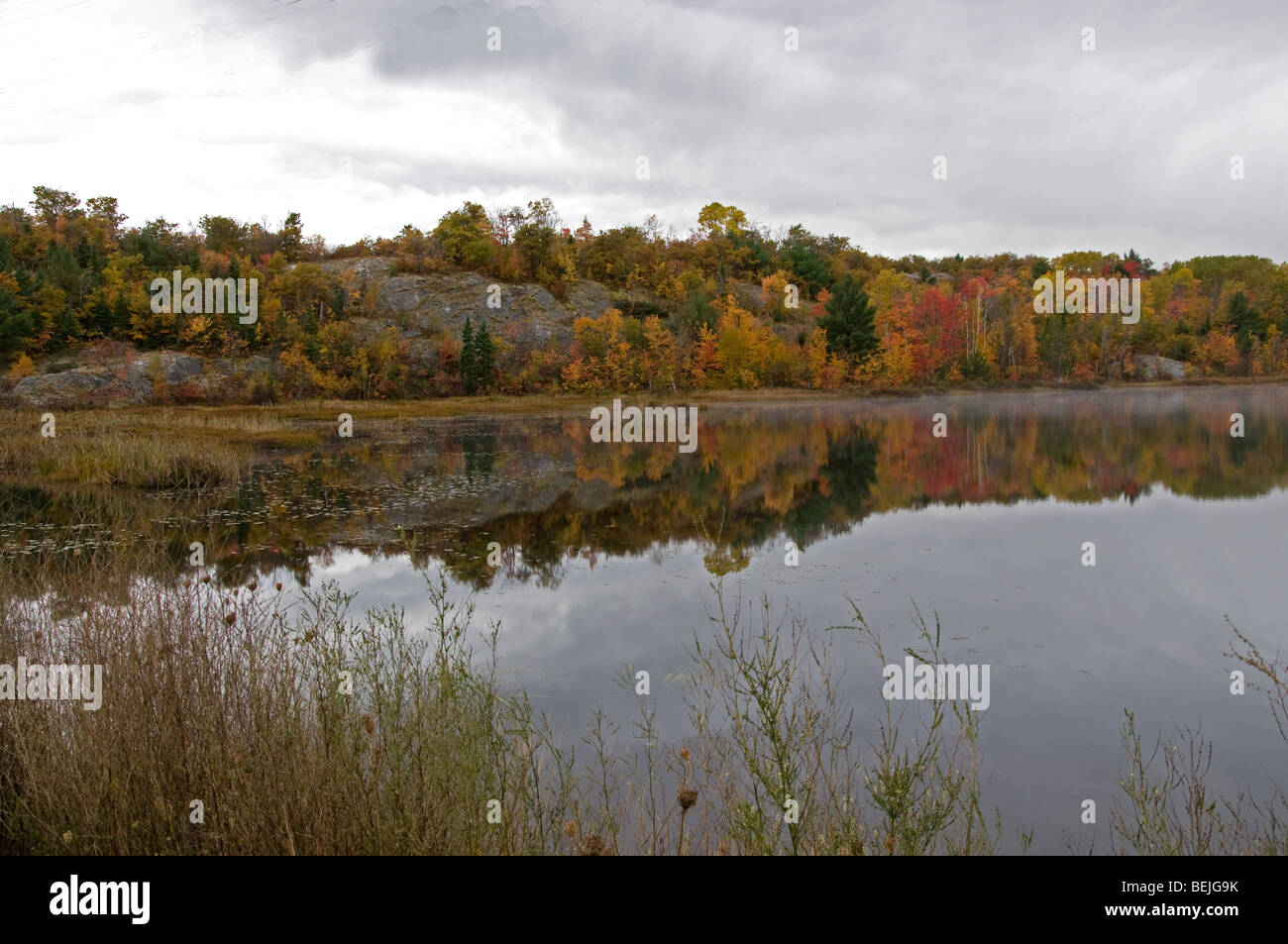 An autumn view in the Manitoulin area Stock Photo - Alamy