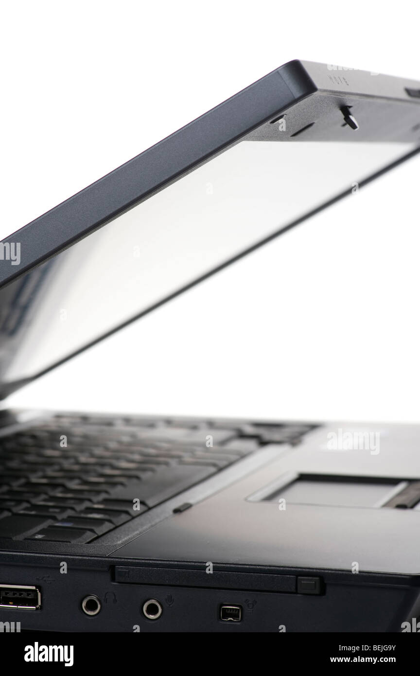 object on white - laptop isolated on white background Stock Photo - Alamy