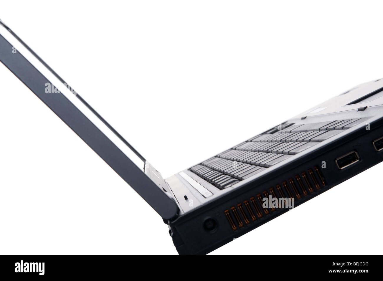 object on white - laptop isolated on white background Stock Photo - Alamy