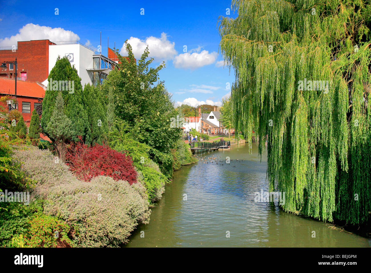 River Welland Spalding Market Town Lincolnshire England UK Stock Photo ...