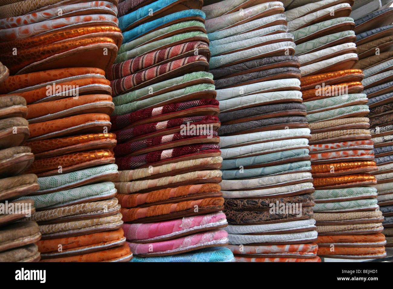 Baboush shoe shop in Casablanca, Morocco Stock Photo - Alamy