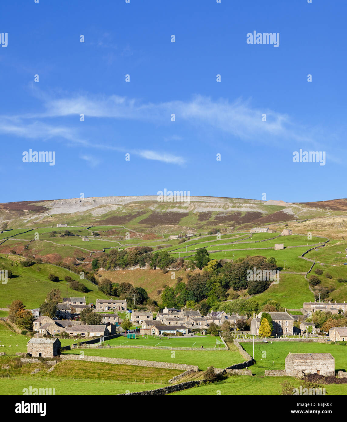 Gunnerside village houses hi-res stock photography and images - Alamy