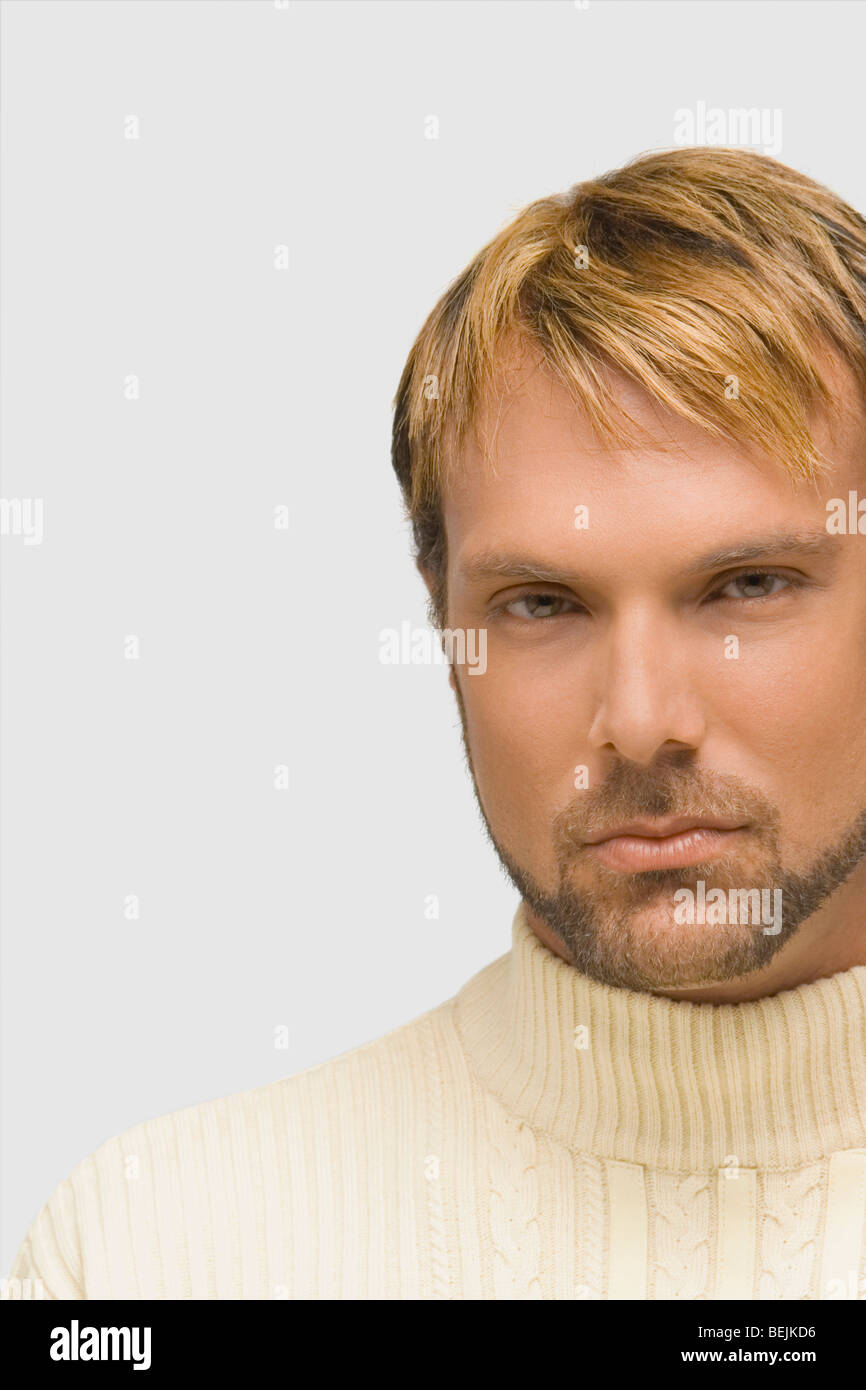 Portrait of a mid adult man looking serious Stock Photo - Alamy