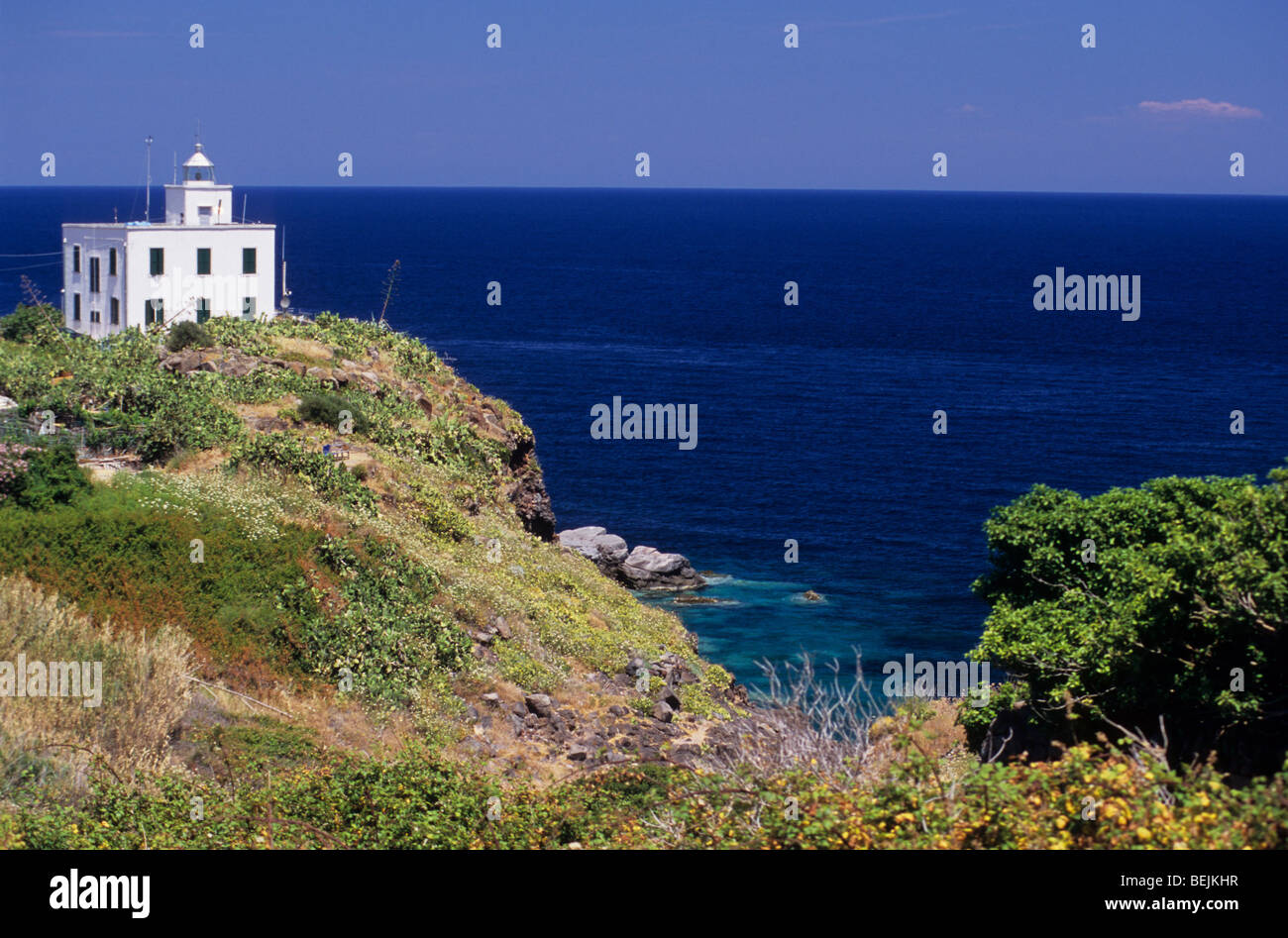 Lighthouse, Capraia island, Tuscany, Italy Stock Photo - Alamy