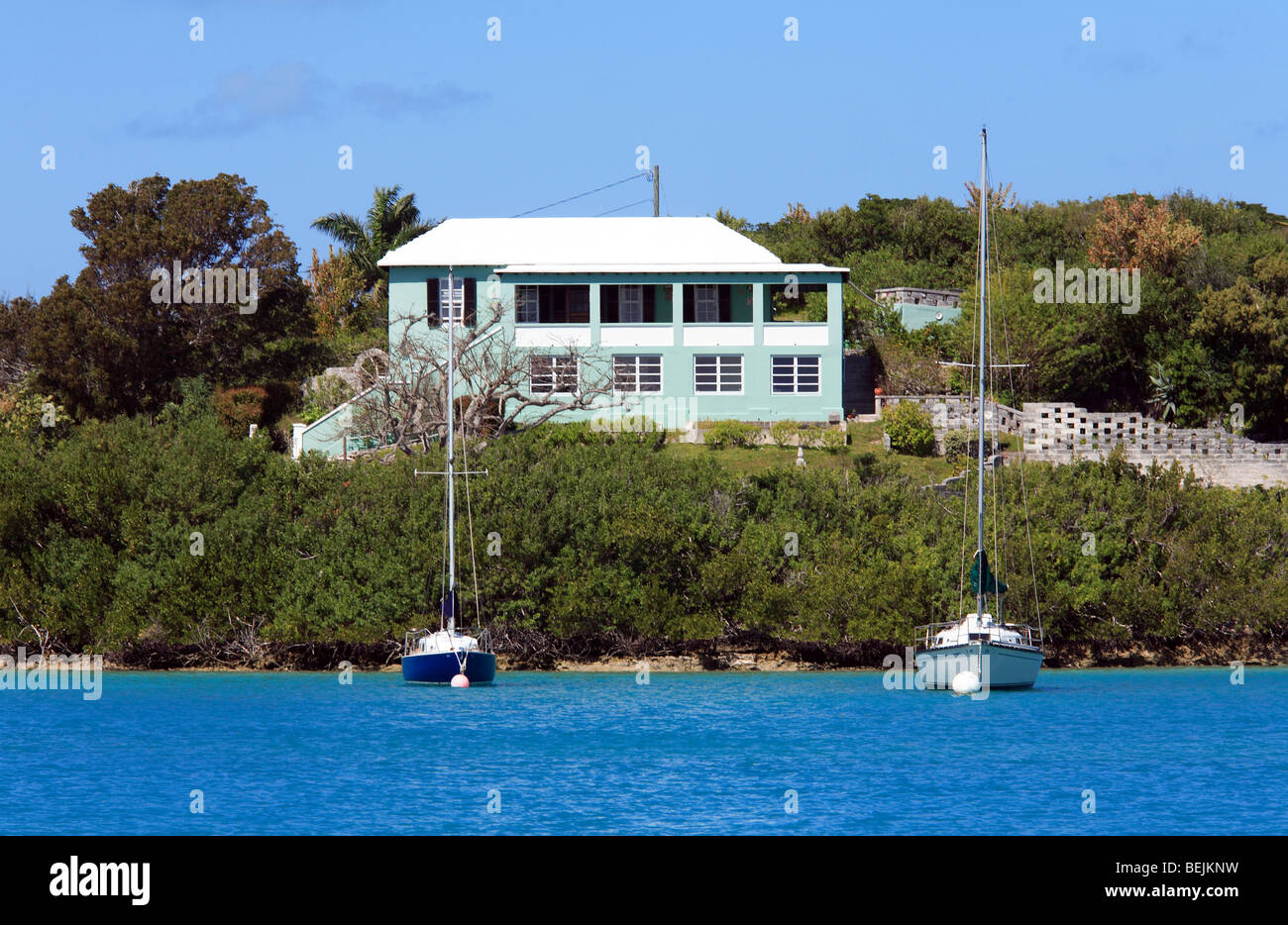 Bay, St. George's Town, Bermuda, Atlantic Ocean, Central America Stock ...