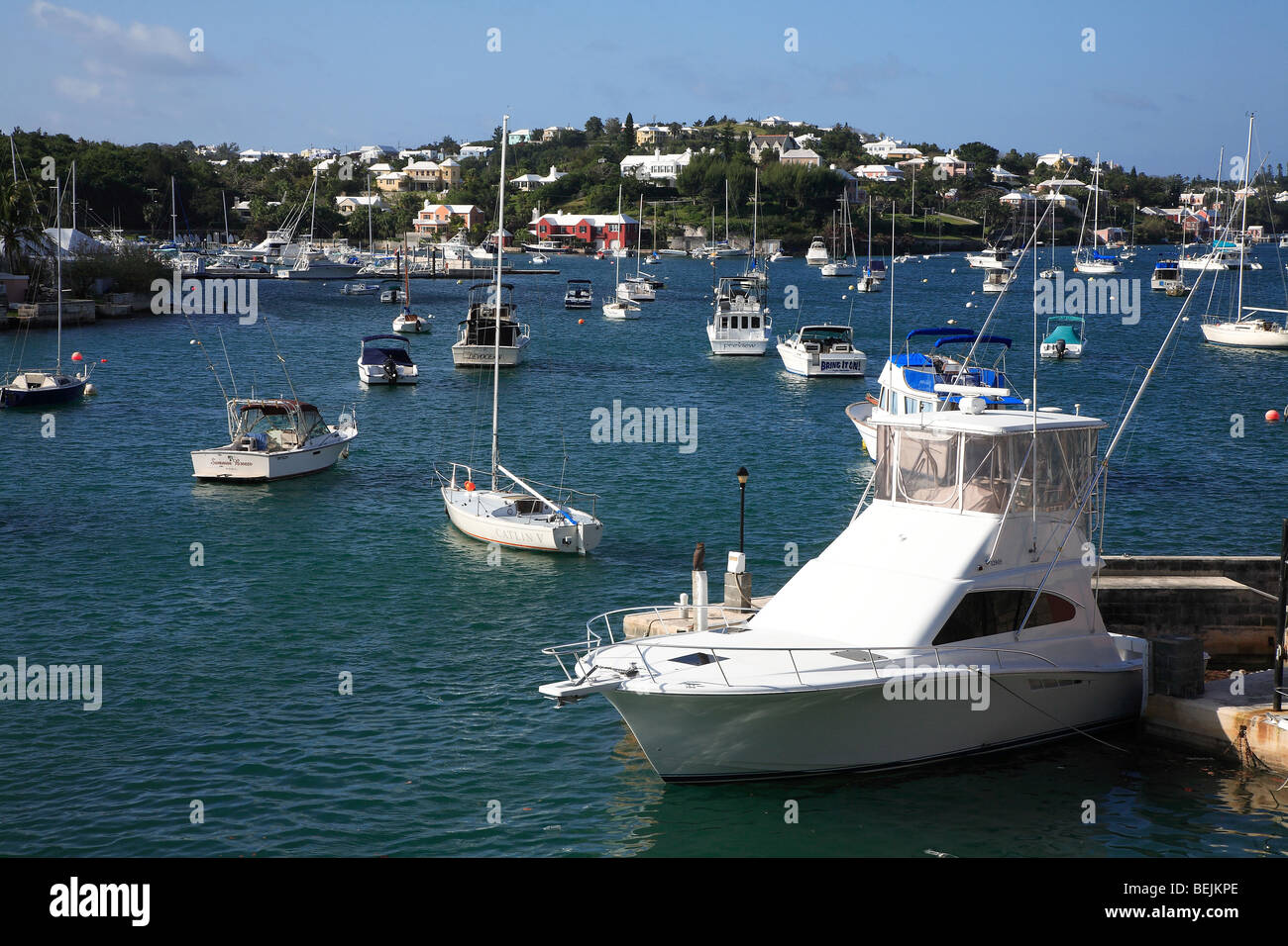 Tourist port, Hamilton, Bermuda, Atlantic Ocean, Central America Stock ...