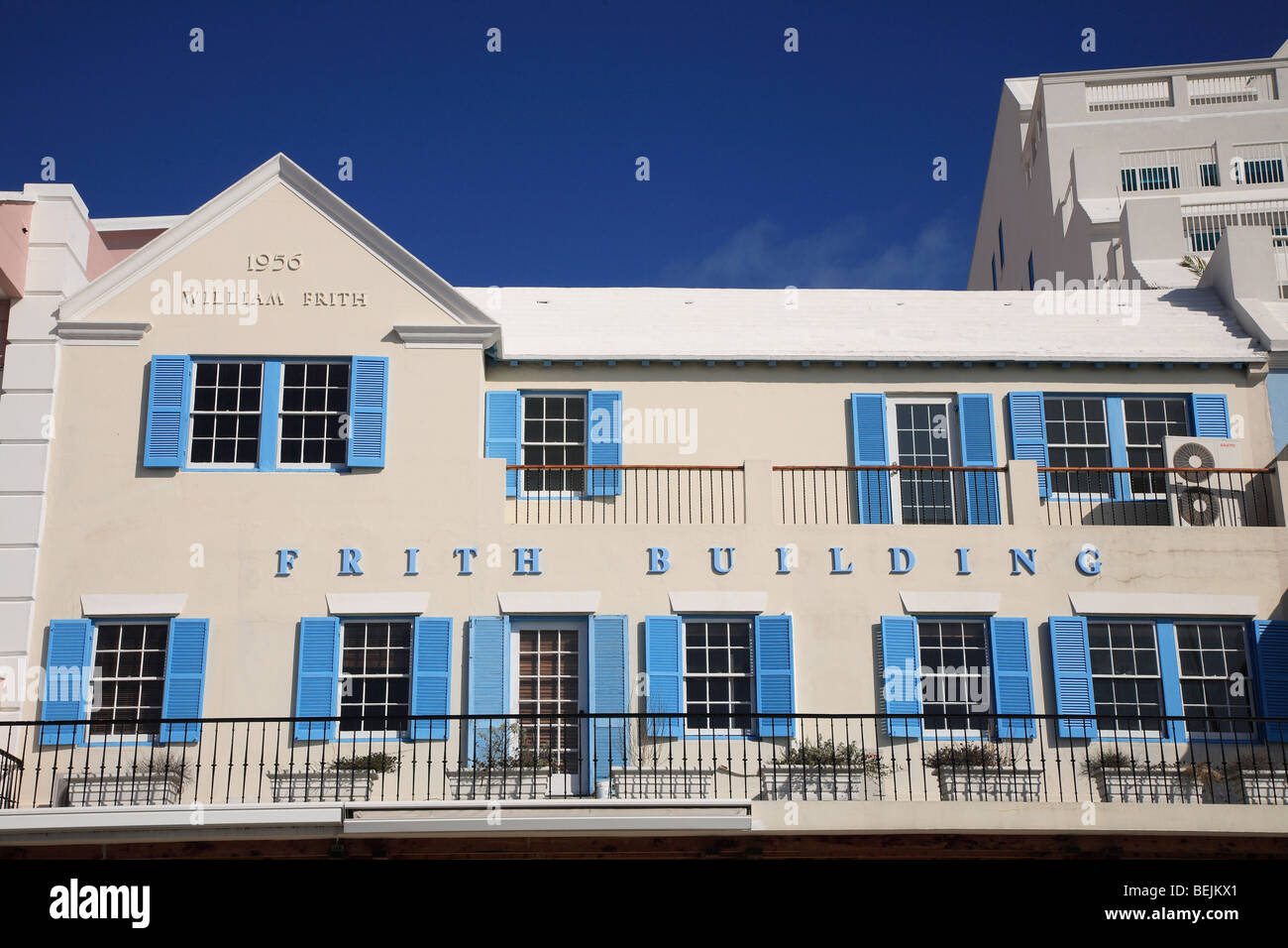 Typical architecture, Hamilton, Bermuda, Atlantic Ocean, Central ...