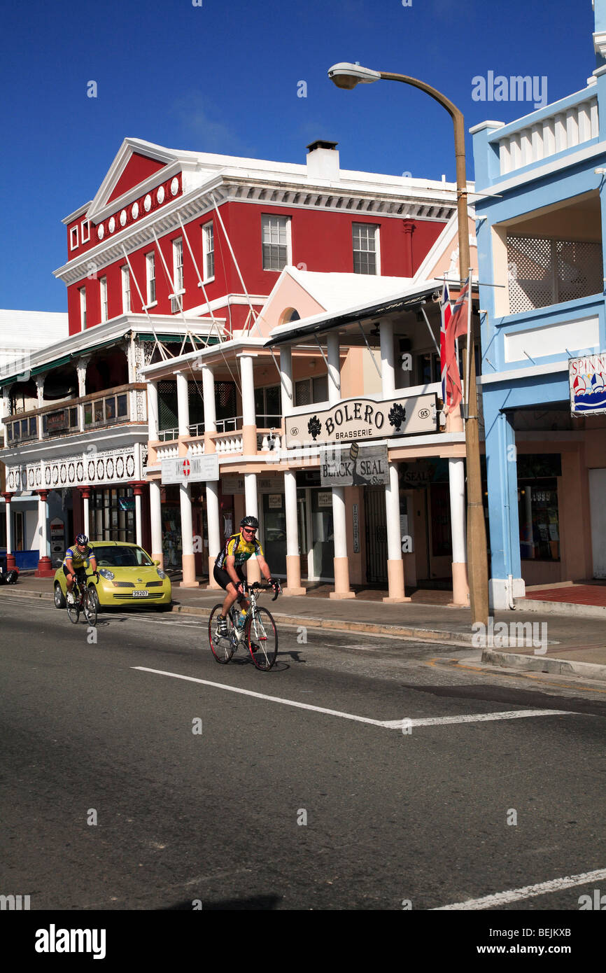 Typical architecture, Hamilton, Bermuda, Atlantic Ocean, Central ...